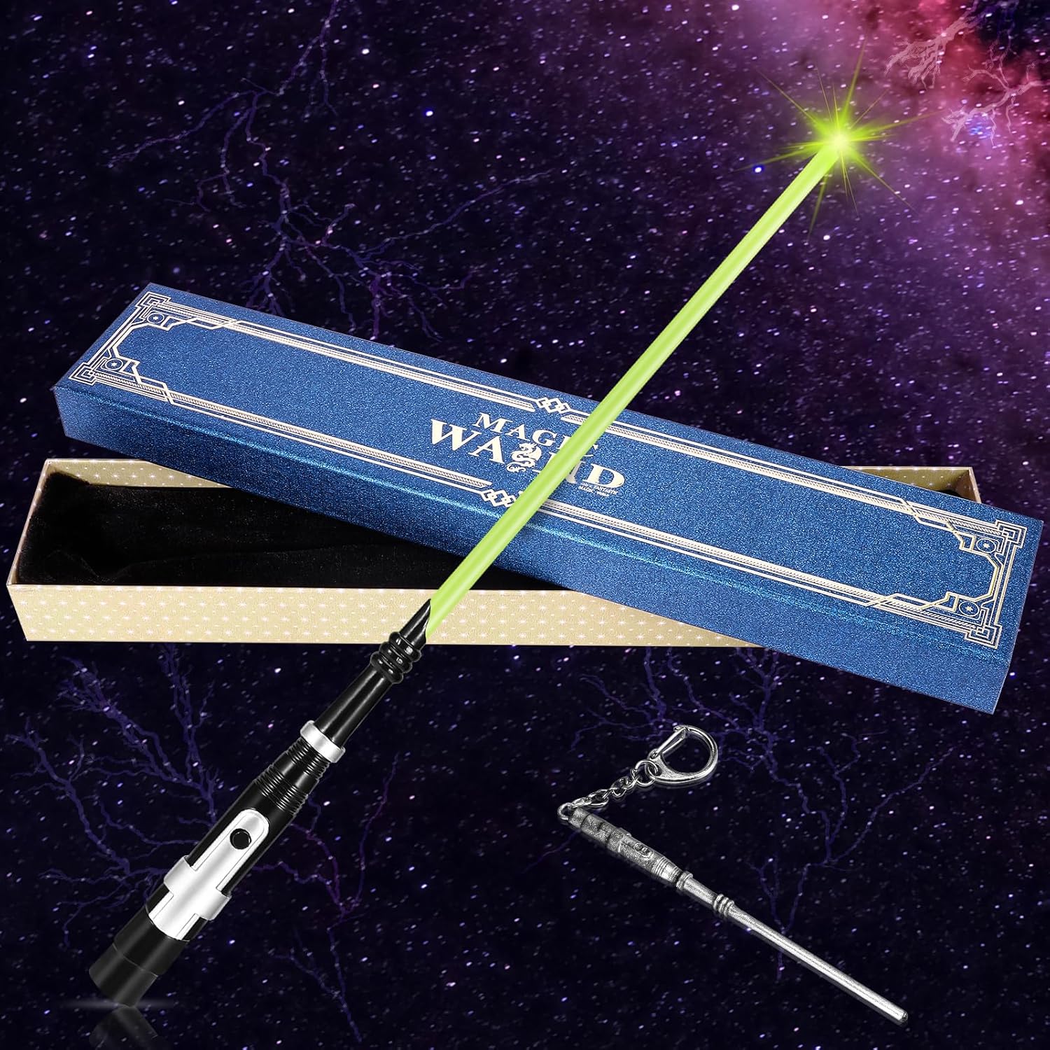 Amazon.com: KingVows Light Up Wand with Green Lighting Illuminating 14. ...