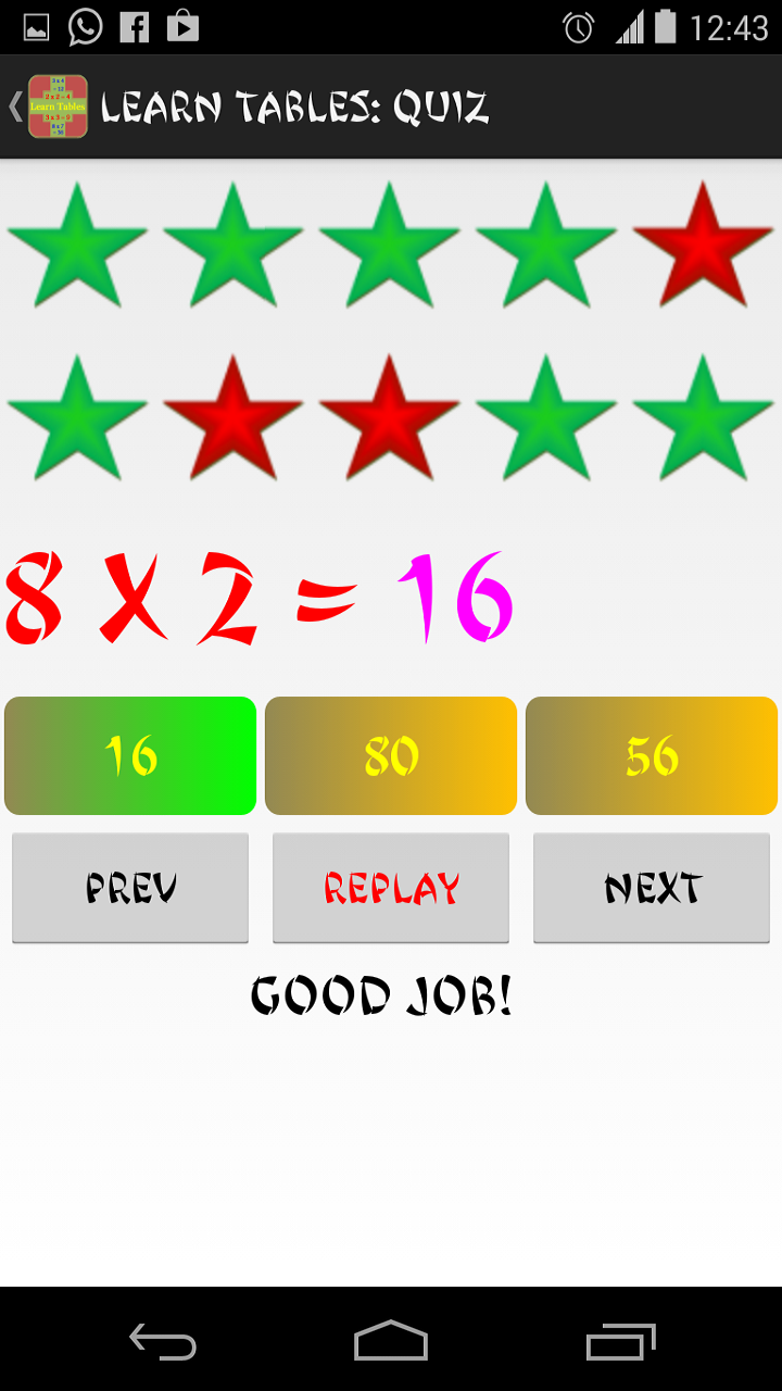 Learn Multiplication Tables - App on Amazon Appstore