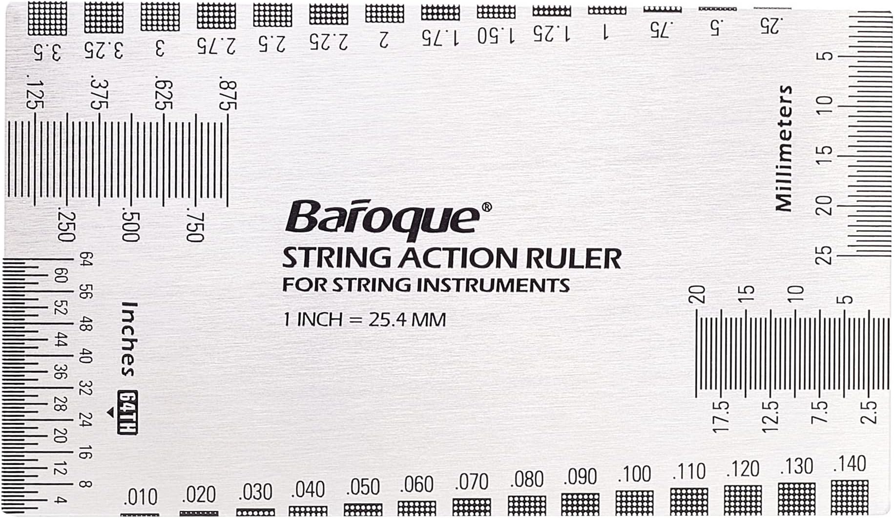 Amazon.com: Guitar String Action Gauge Ruler Tool, Precision Guitar ...