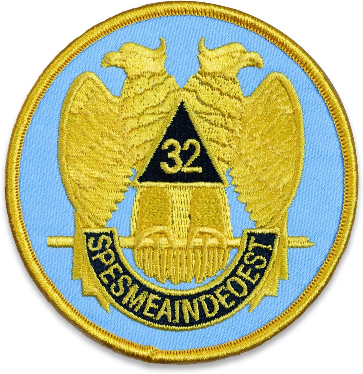 Amazon.com: Masonic Scottish Rite AASR 33rd Degree Emblem Patch Hand ...