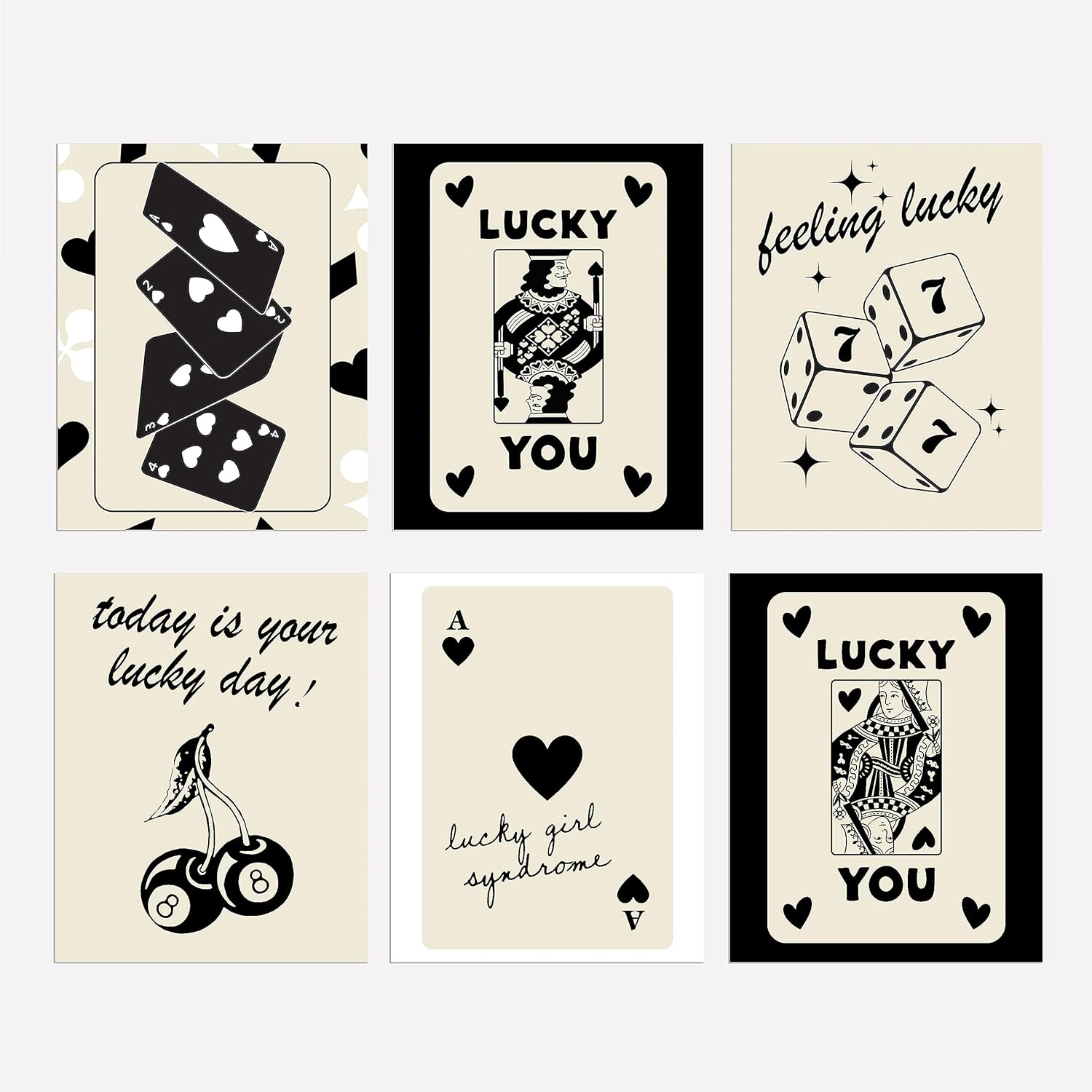 Amazon.com: KEUSPI Trendy Retro Feeling Lucky You Girl Syndrome Queen ...
