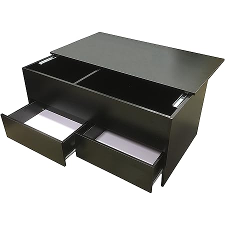 Home Source Coffee Table with Lift Up Top and 2 Large Storage Drawers ...