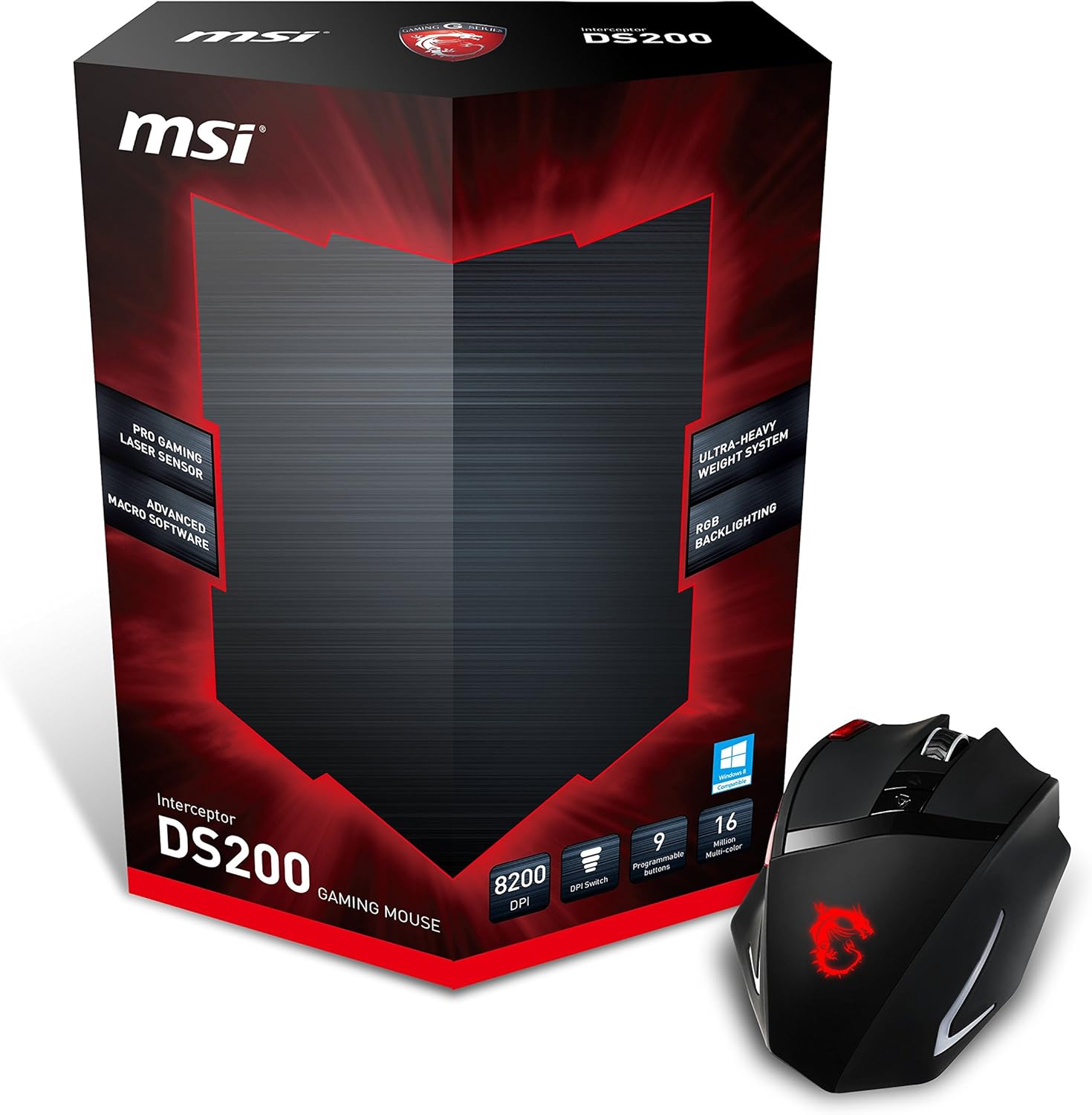 MSI Gaming Mouse (Interceptor DS200) : Amazon.com.mx: Belleza