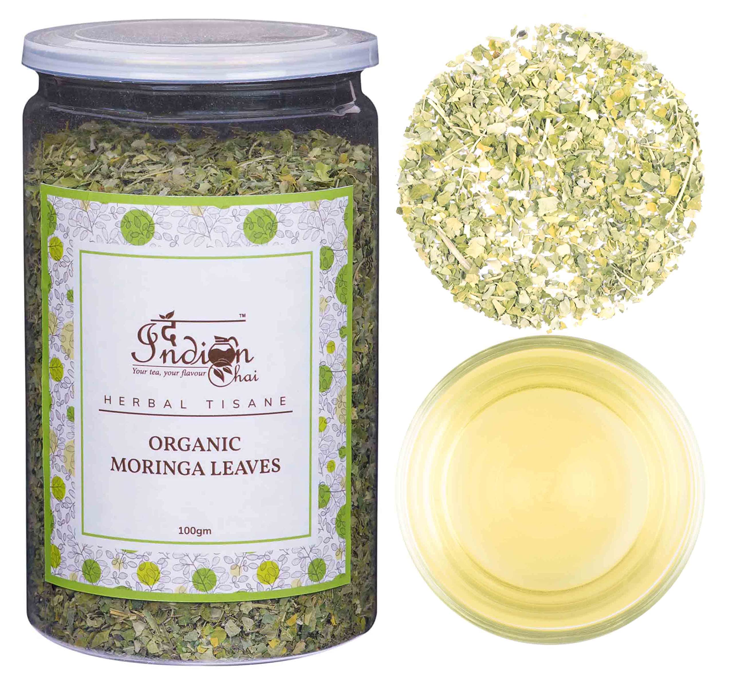 Buy The Indian Chai – Organic Moringa Oleifera Super Food Leaf Tea 100g ...