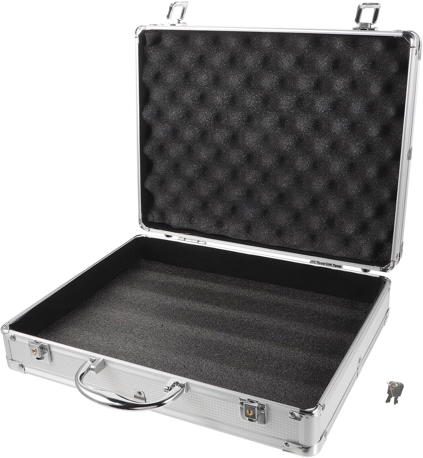 DOITOOL Aluminum Toolbox Shockproof Large Capacity Portable Multi ...