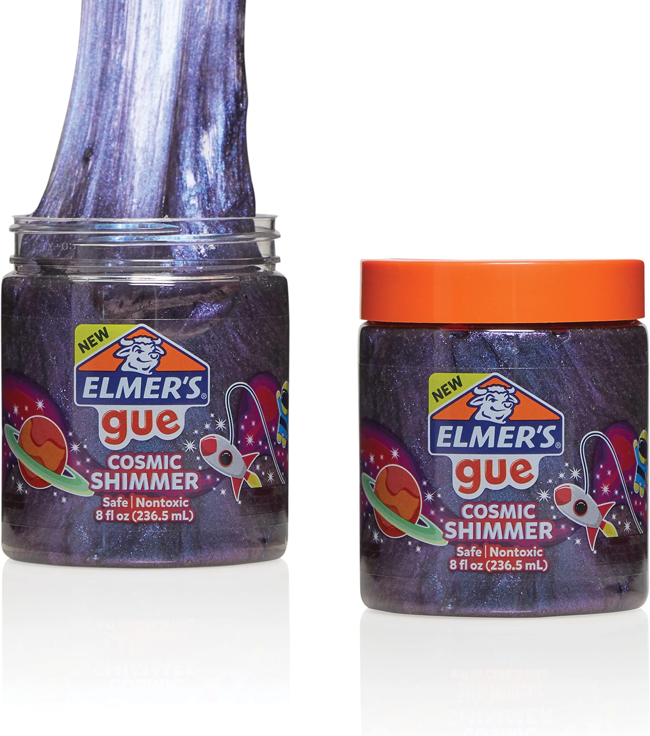 Elmer's Gue Pre Made Slime, Glassy Clear Slime, Great for Mixing in Add ...
