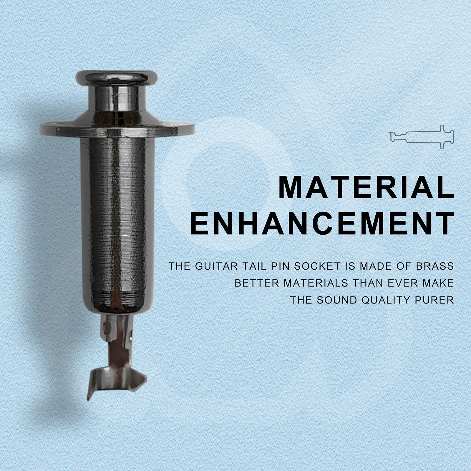 Snapklik.com : SAPHUE 6.35mm Acoustic Electric Guitar Bass Mono Endpin ...