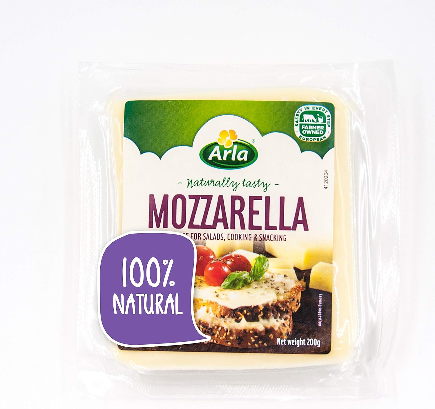 ARLA Mozzarella Cheese, Block, 200g - Chilled : Amazon.sg: Grocery