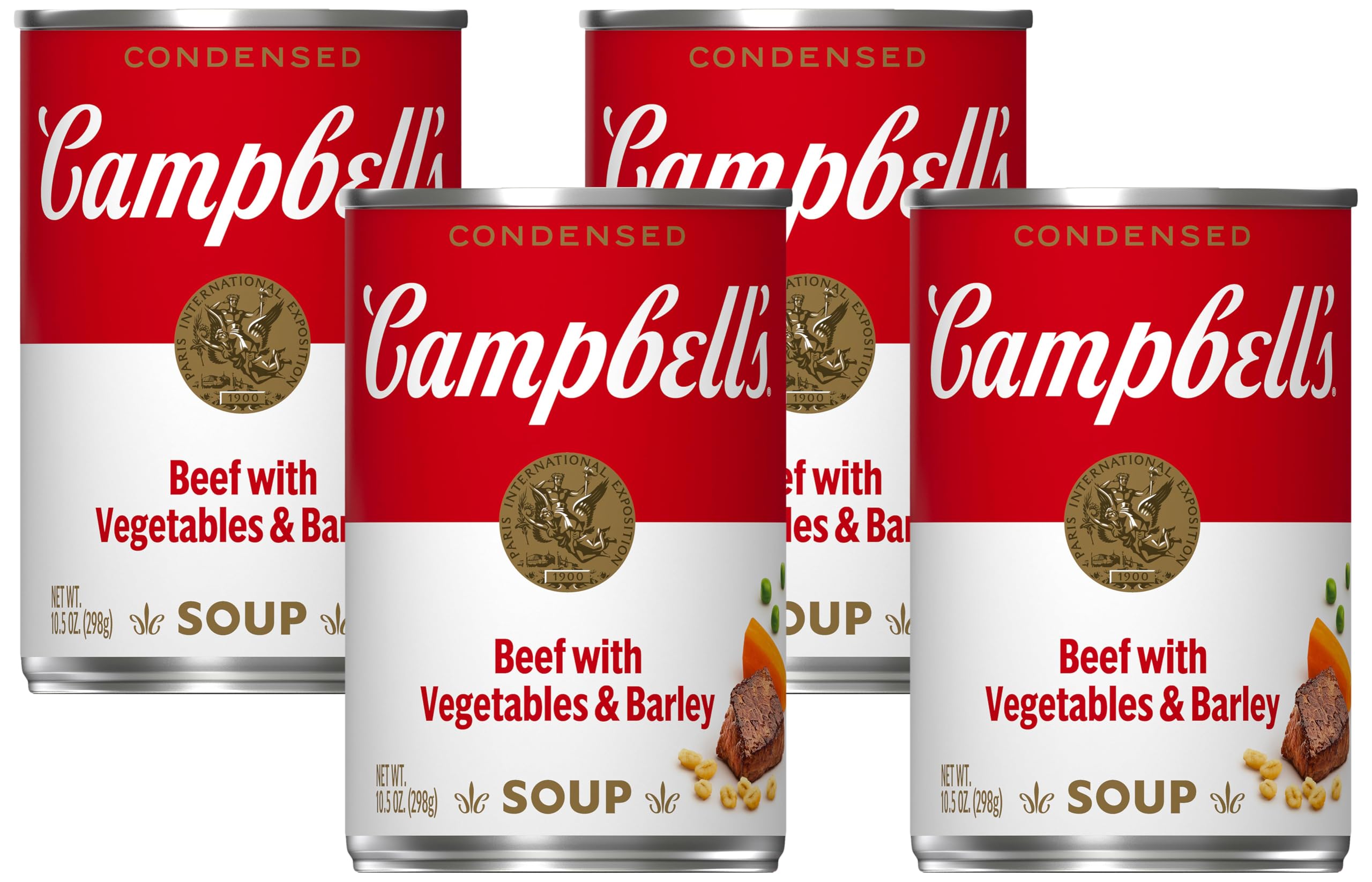 Amazon.com: Campbell's Condensed Beef with Vegetables & Barley Soup, 10 ...