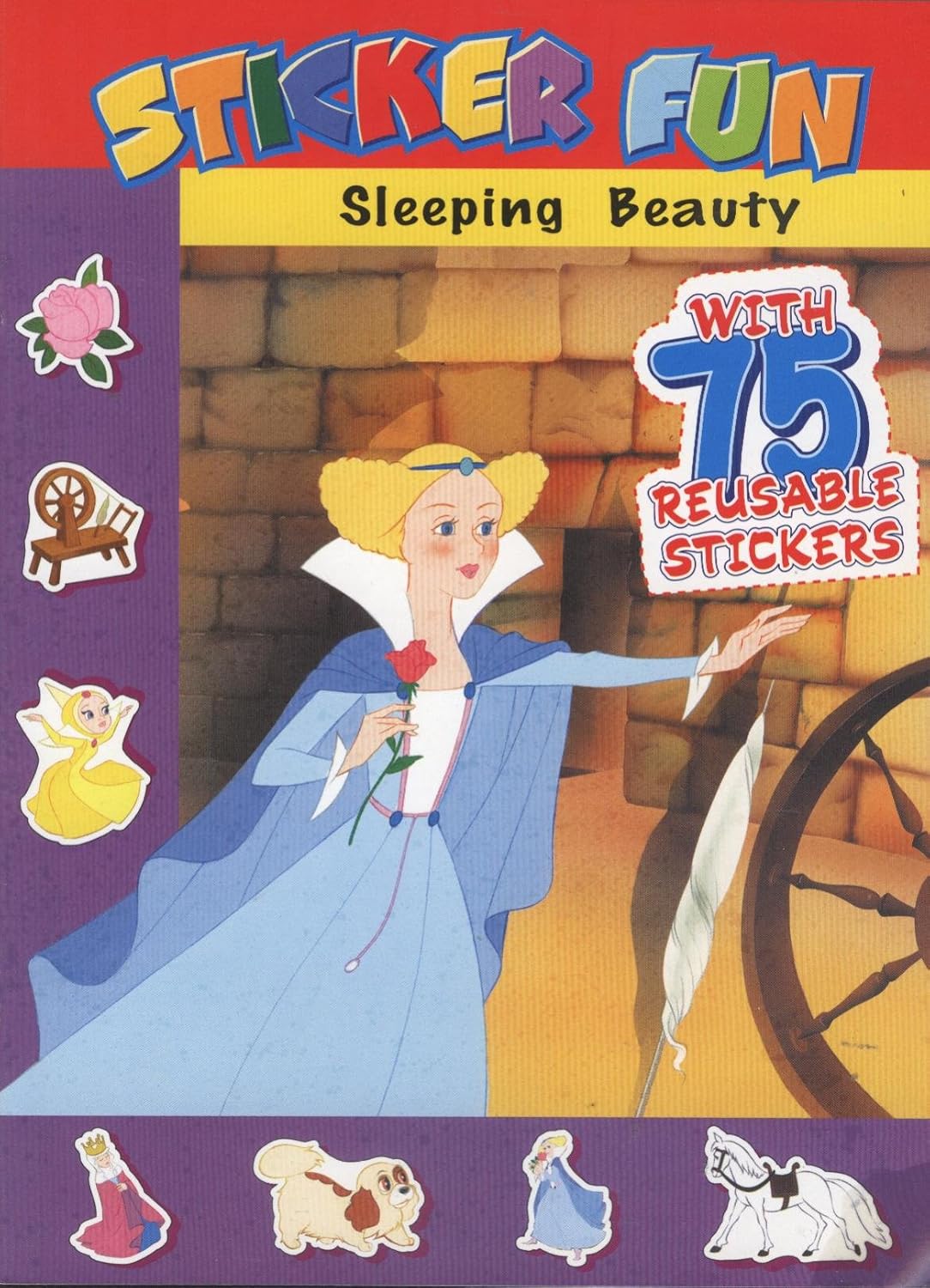 Sticker Fun, Sleeping Beauty (With 75 Reusable Stickers): VAN GOOL ...
