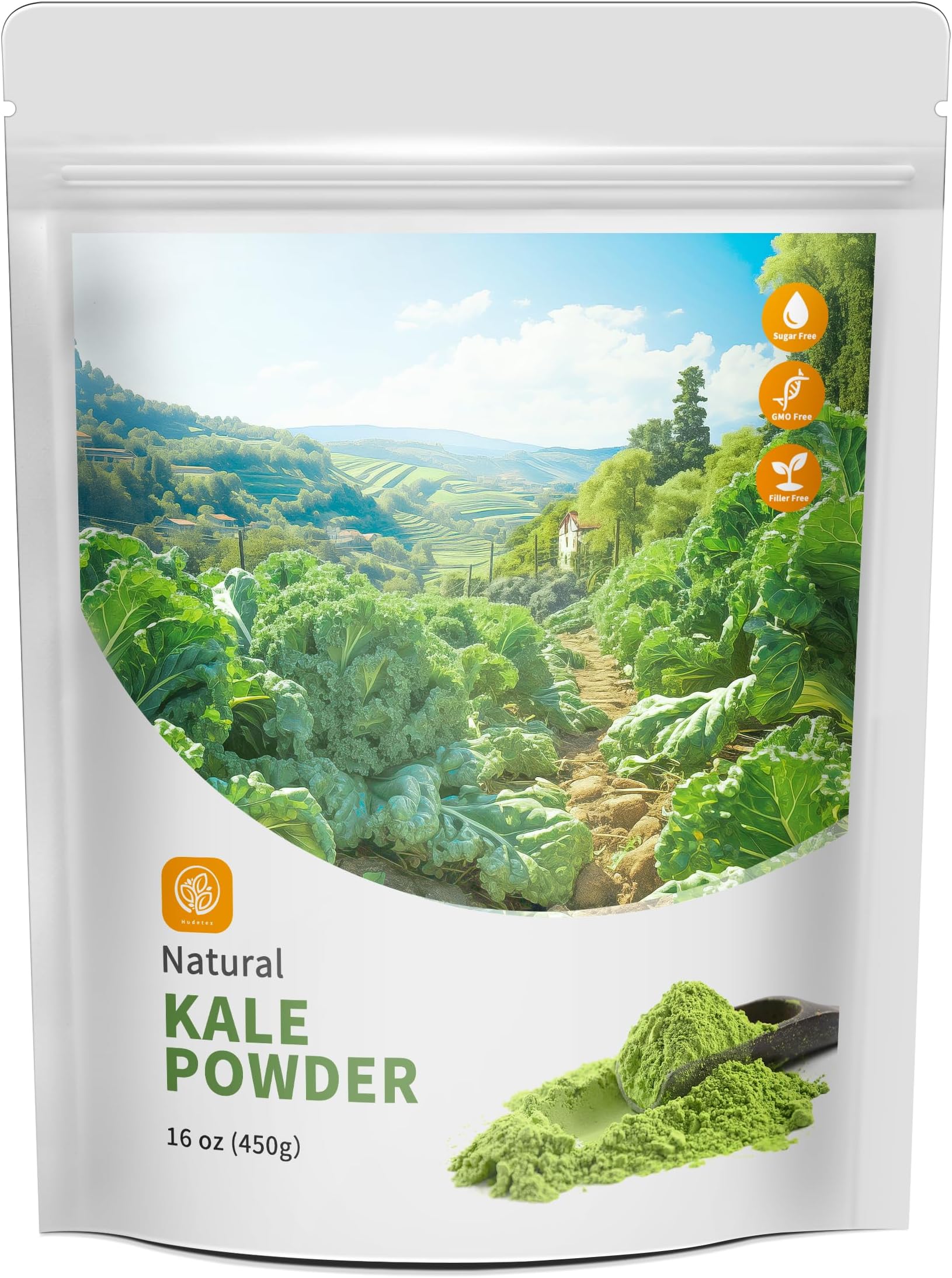 Amazon.com : Hudetex Kale Powder 100% Pure with 16 oz - Green Juice ...