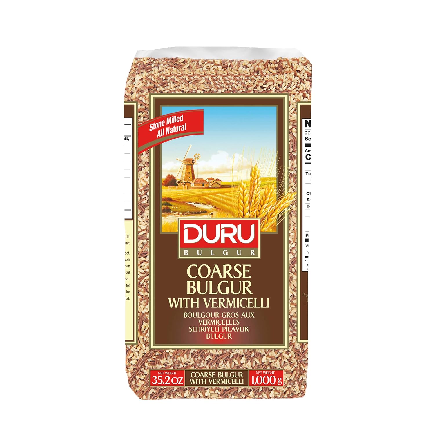 Buy Duru Coarse Size 3 Bulgur With Vermicelli, Wheat Berries, 35.2oz ...