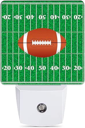 Jopowide American Football Night Light, Ball Night Lights Plug into ...