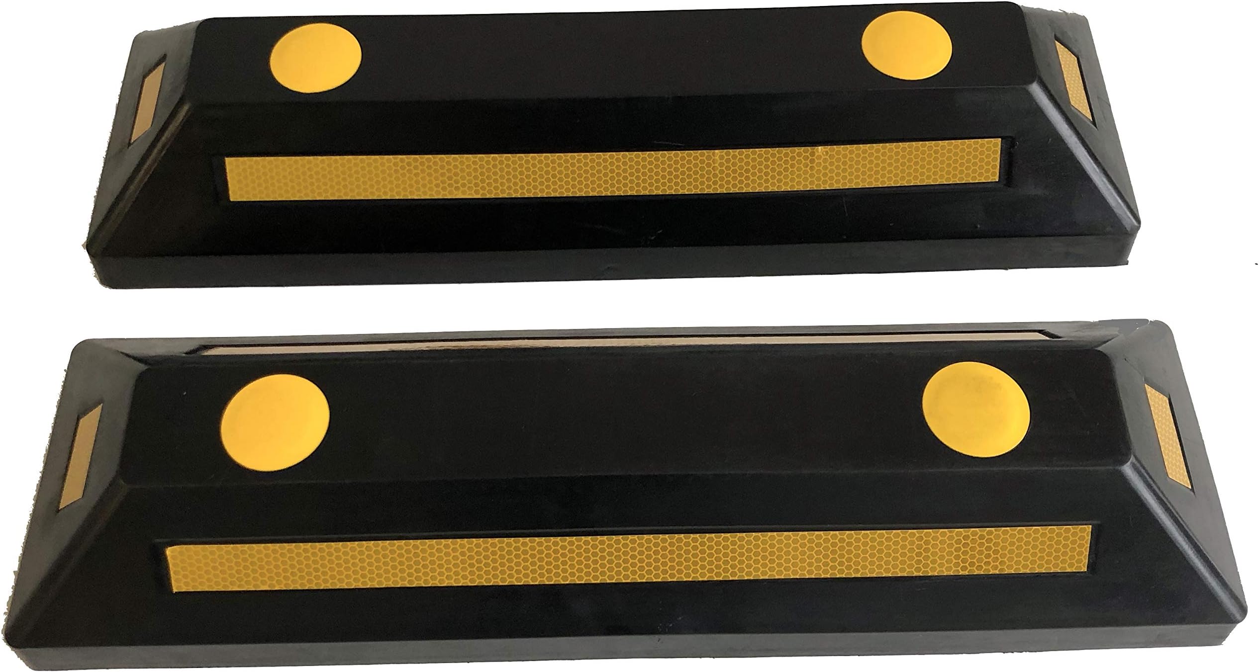 Amazon.com: MaxxHaul 50135 2-Pack Commercial Grade Rubber Curb Parking ...