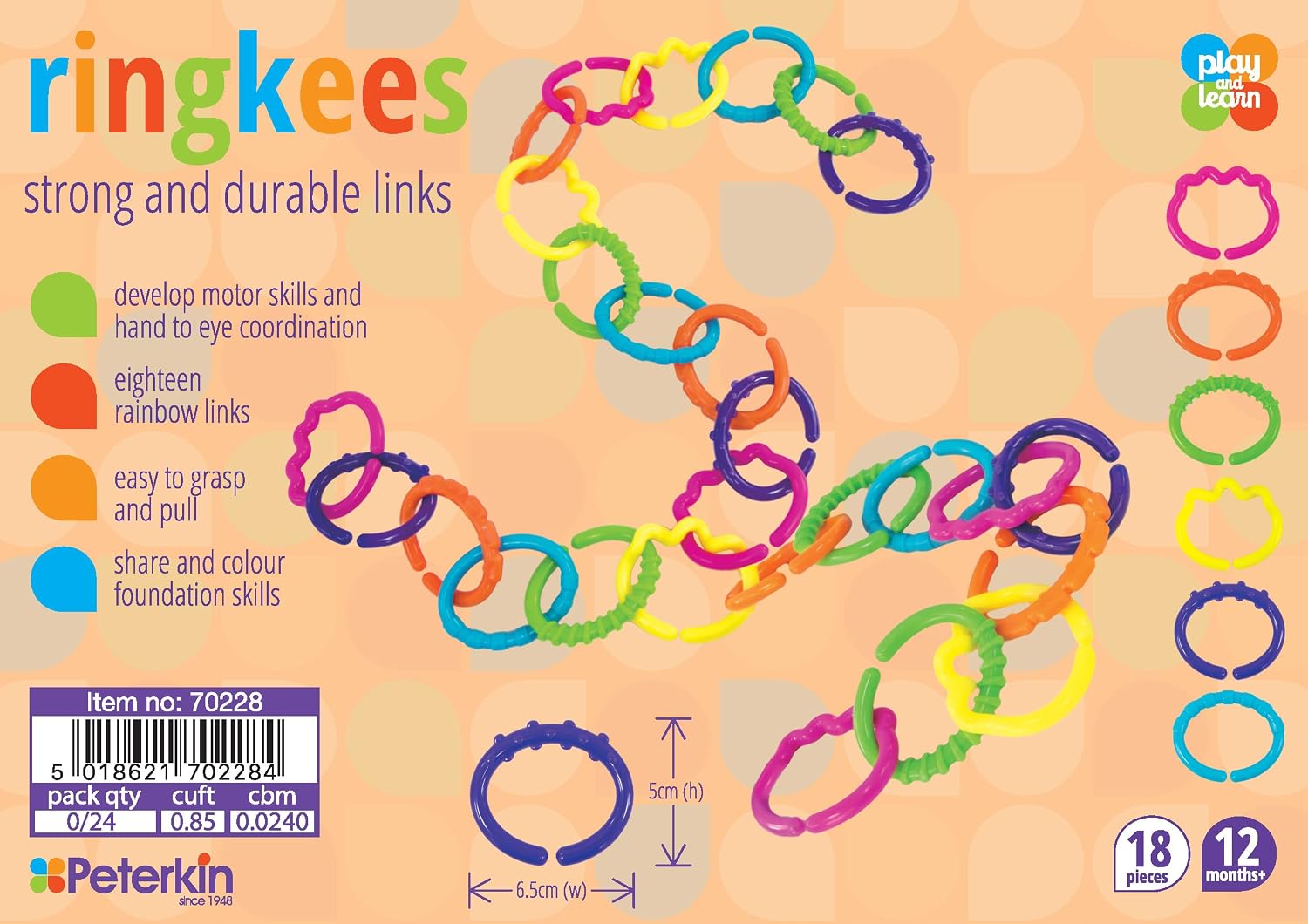 PETERKIN | Play & Learn – RINGKEES – Rainbow Ring Links | Pre-school ...