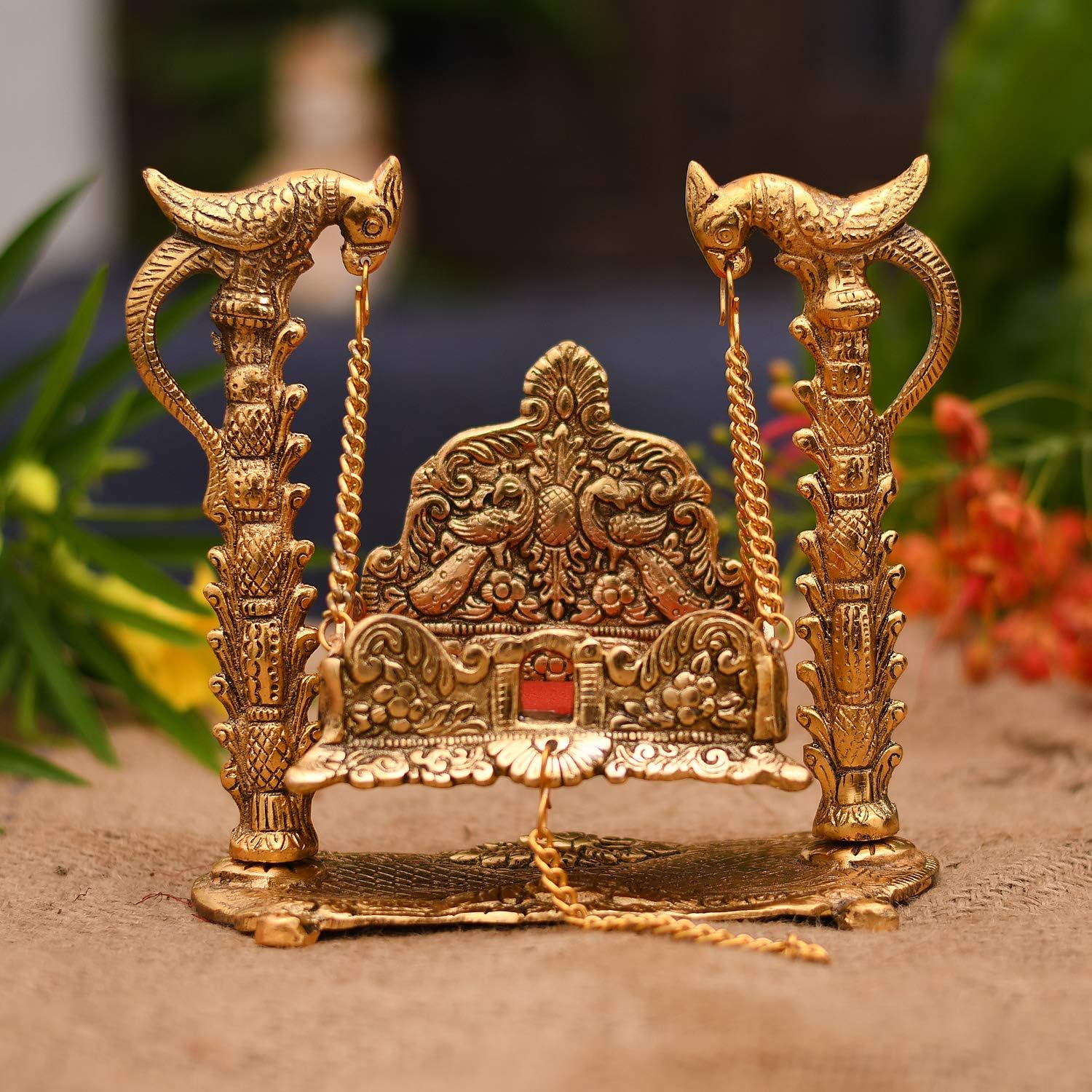 Buy LABHCART Metal Swing Laddu Gopal Jhula,Krishna Hindola Palana ...