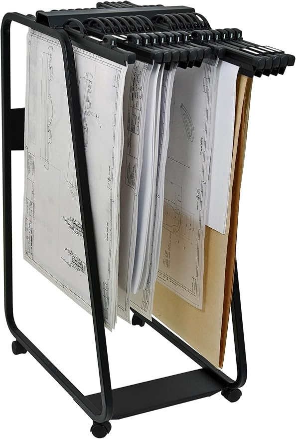 Amazon.com : Hang-A-Plan, Mobile Blueprint Storage Rack Stand, Capacity ...