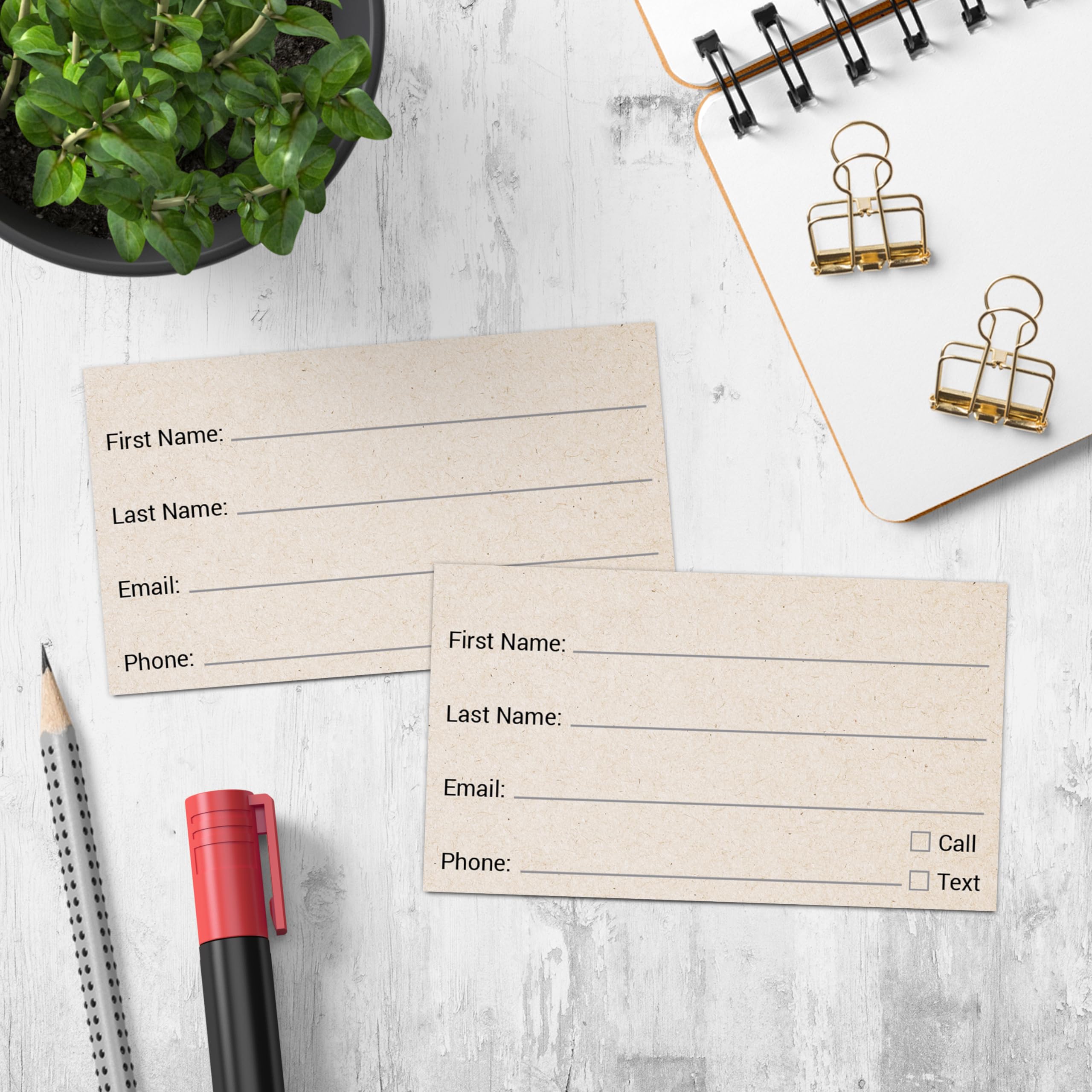 Snapklik.com : Contact Cards, Made In USA - 3.5x2, Client Profile Card ...