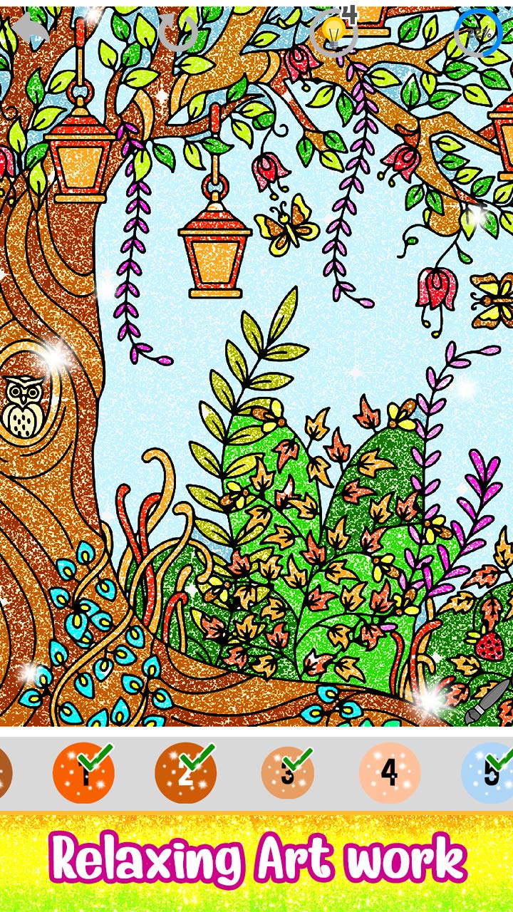 Forest Color By Number - Secret Garden, Nature Paint Book:Amazon.in ...