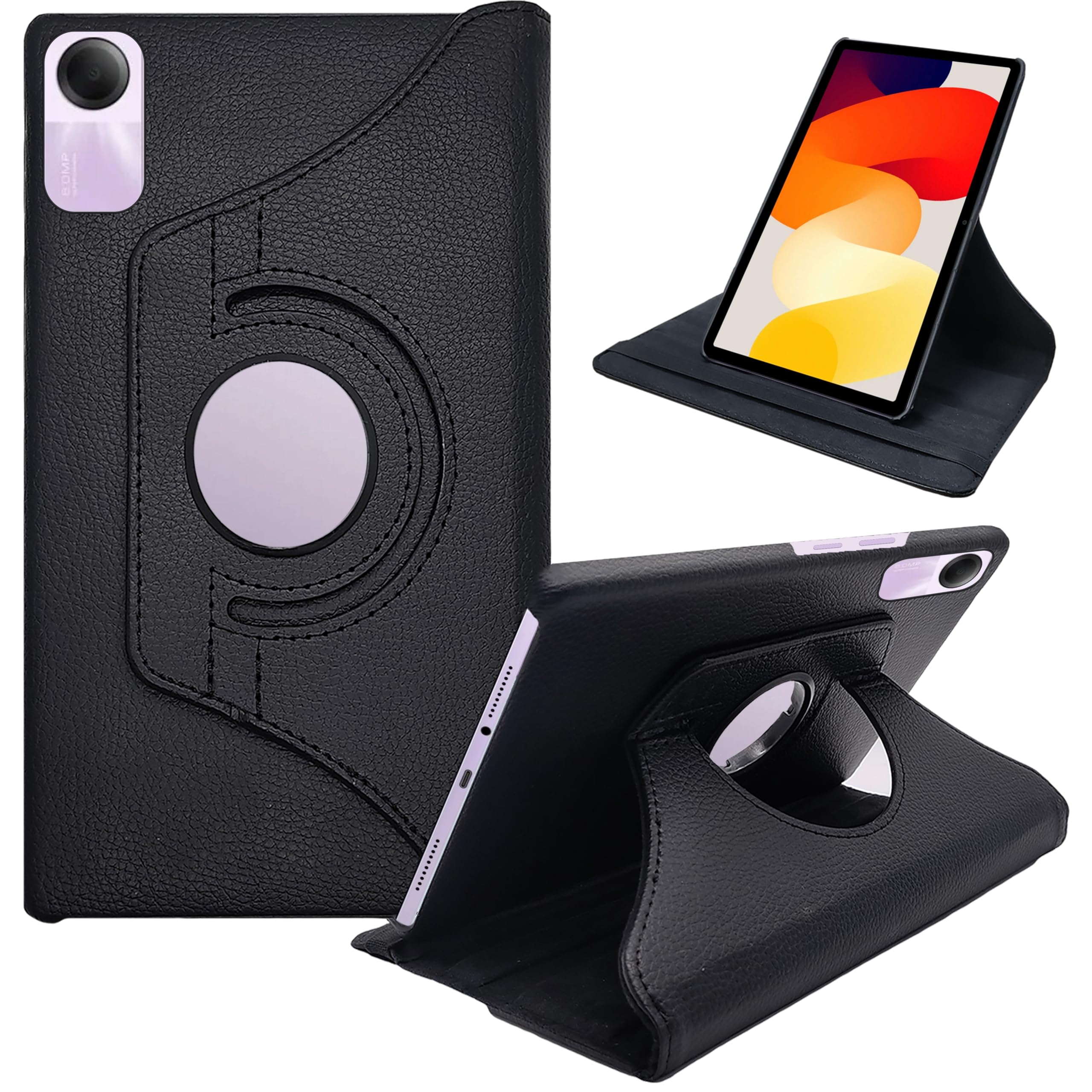 CEDO Redmi Pad SE (11 inch) Flip Cover | Leather Finish | 360 Degree ...