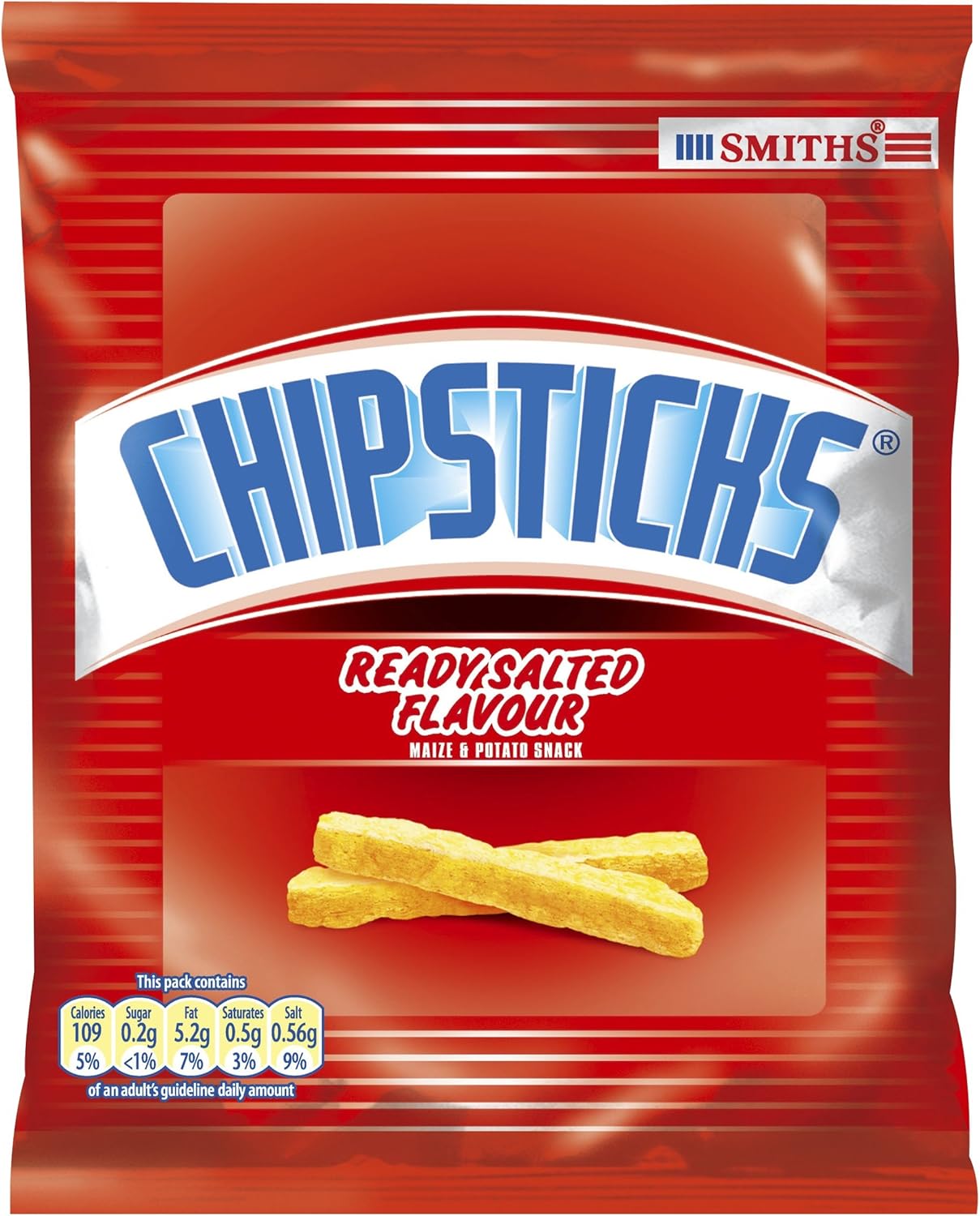 Chipsticks Ready Salted 22.5 g (Pack of 48) : Amazon.co.uk: Grocery