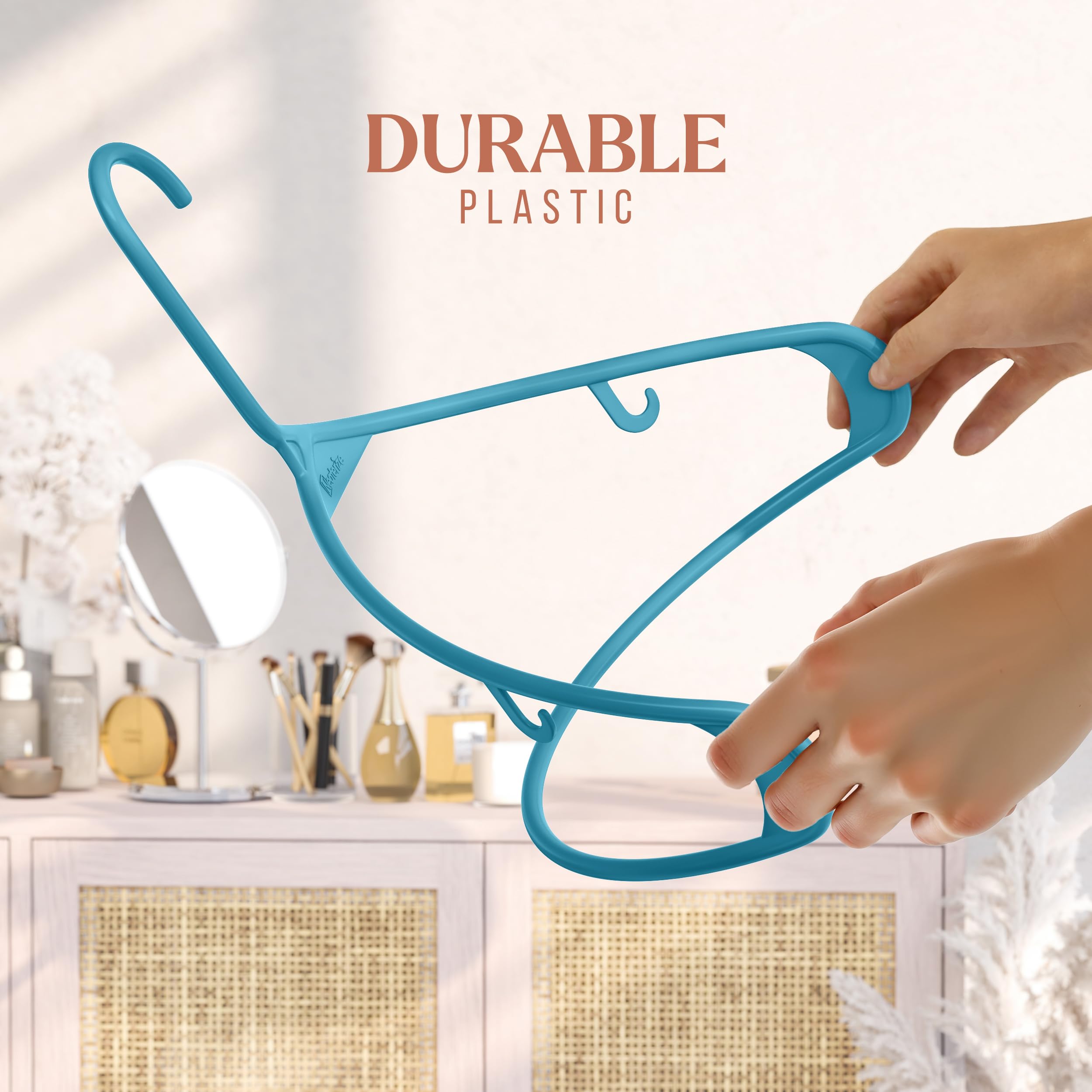 Snapklik.com : Plastic Hangers 50 Pack Blue - Clothes Hangers - Makes ...