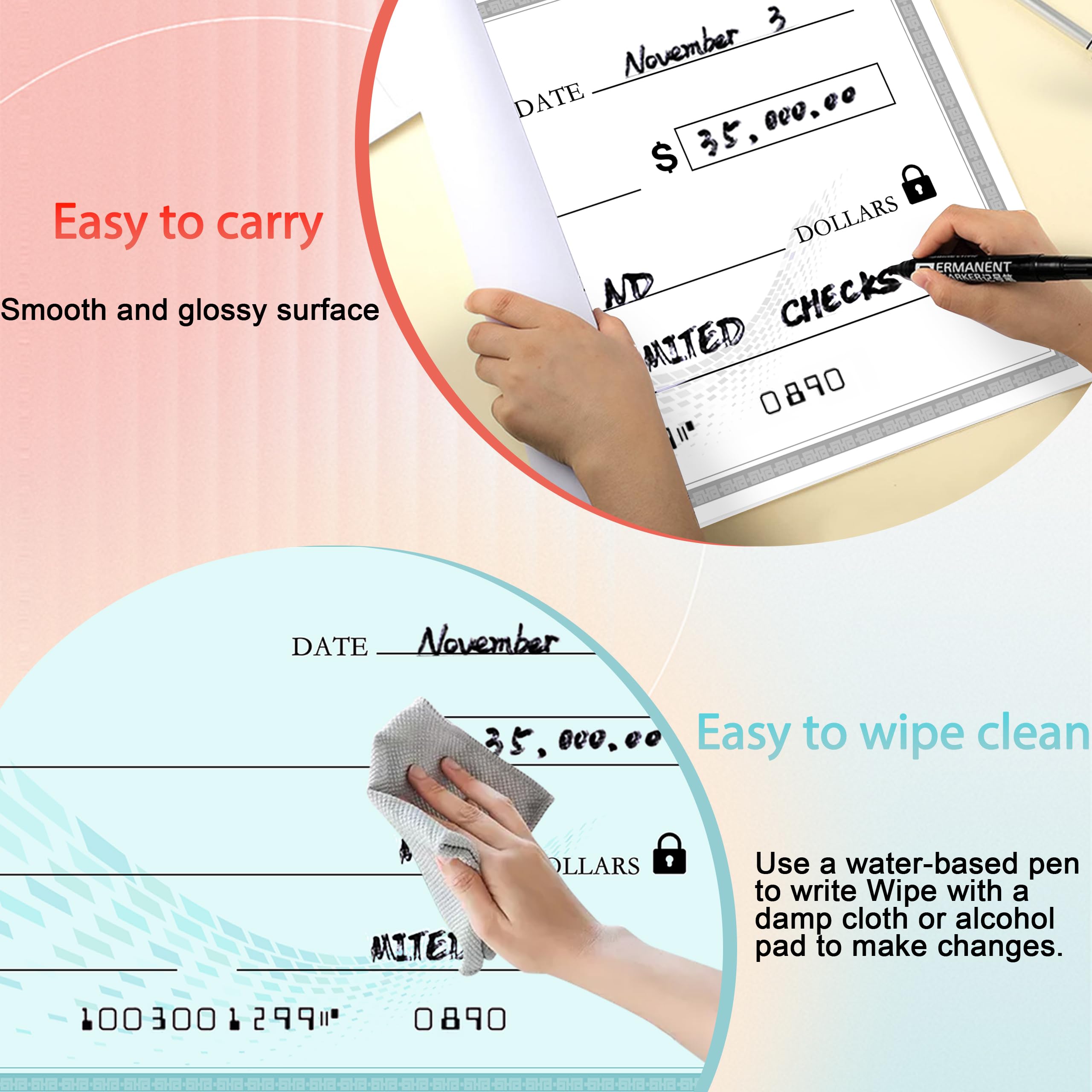 2 unidades de cheques grandes... - B0CVXHHP12 | Encarguelo.com