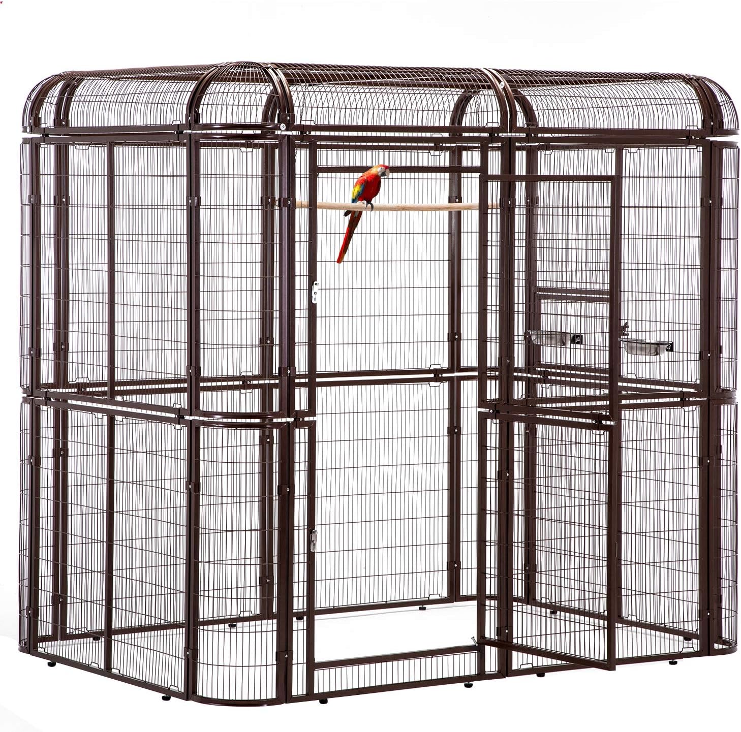 Amazon.com : Sliverylake Large Walk-in Cages Heavy Duty Bird Cage ...
