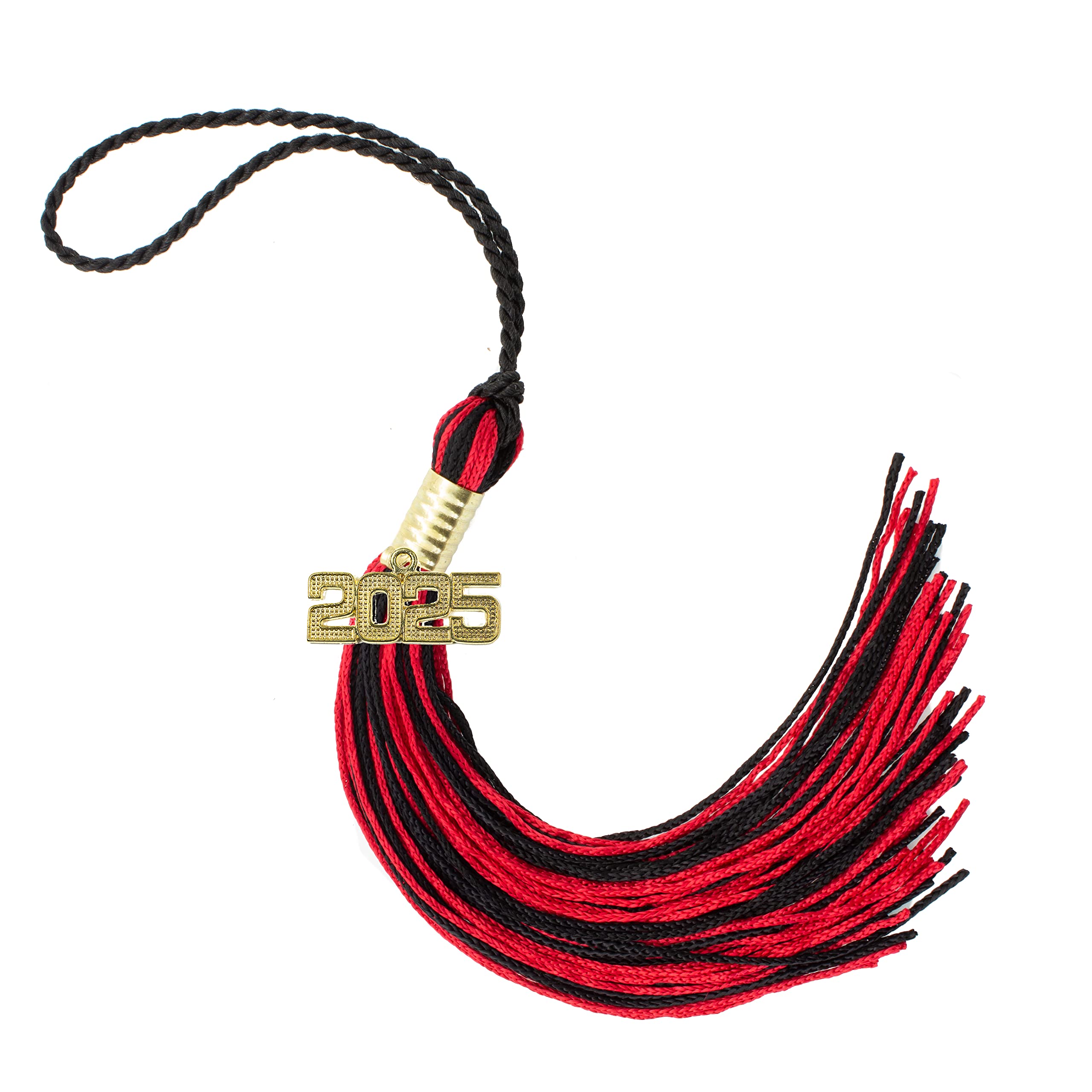 Amazon.com: Tassel Depot Black/Red Graduation Tassel with Customizable ...