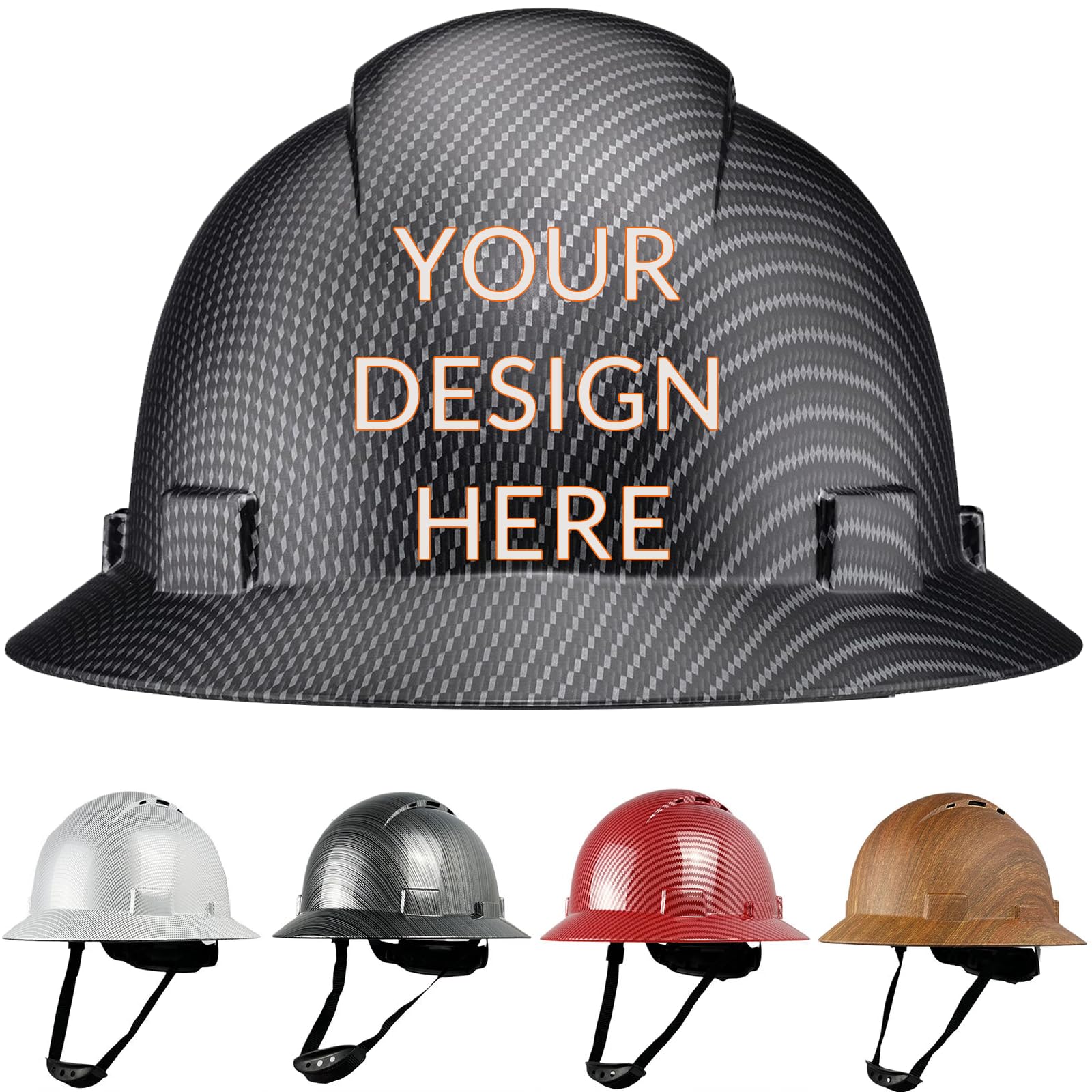 Buy Custom Hard Hat with Suspension, Construction Adjustable Ratchet ...