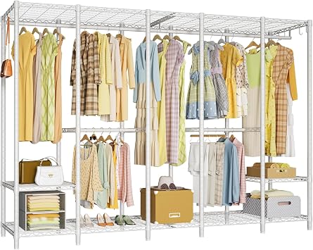 Amazon.com: Ulif H50 Extra Large Clothes Rack, Heavy Duty Garment Rack ...
