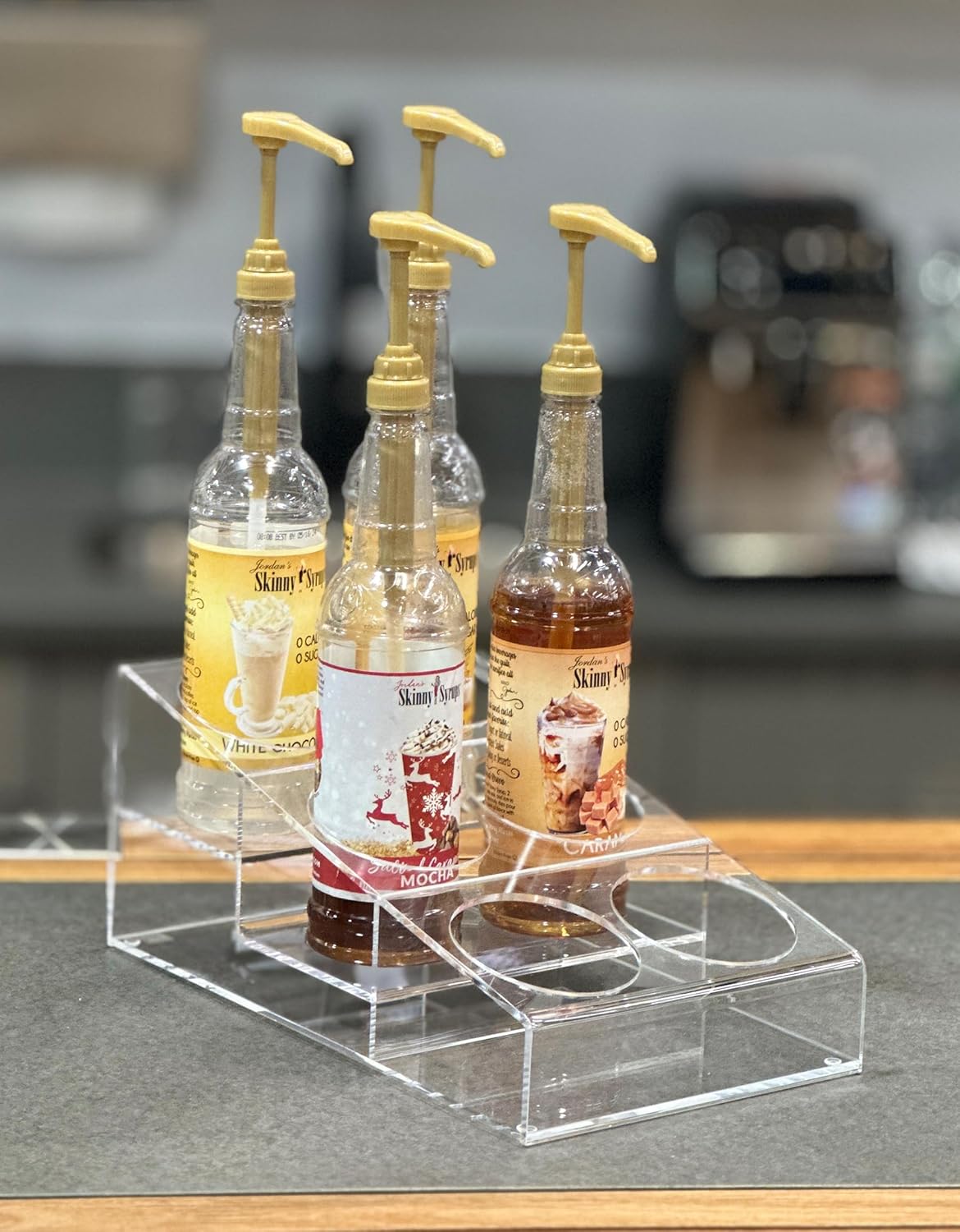 Amazon.com: Designstyles Acrylic Coffee Syrup Organizer Rack - 3 Tier 6 ...