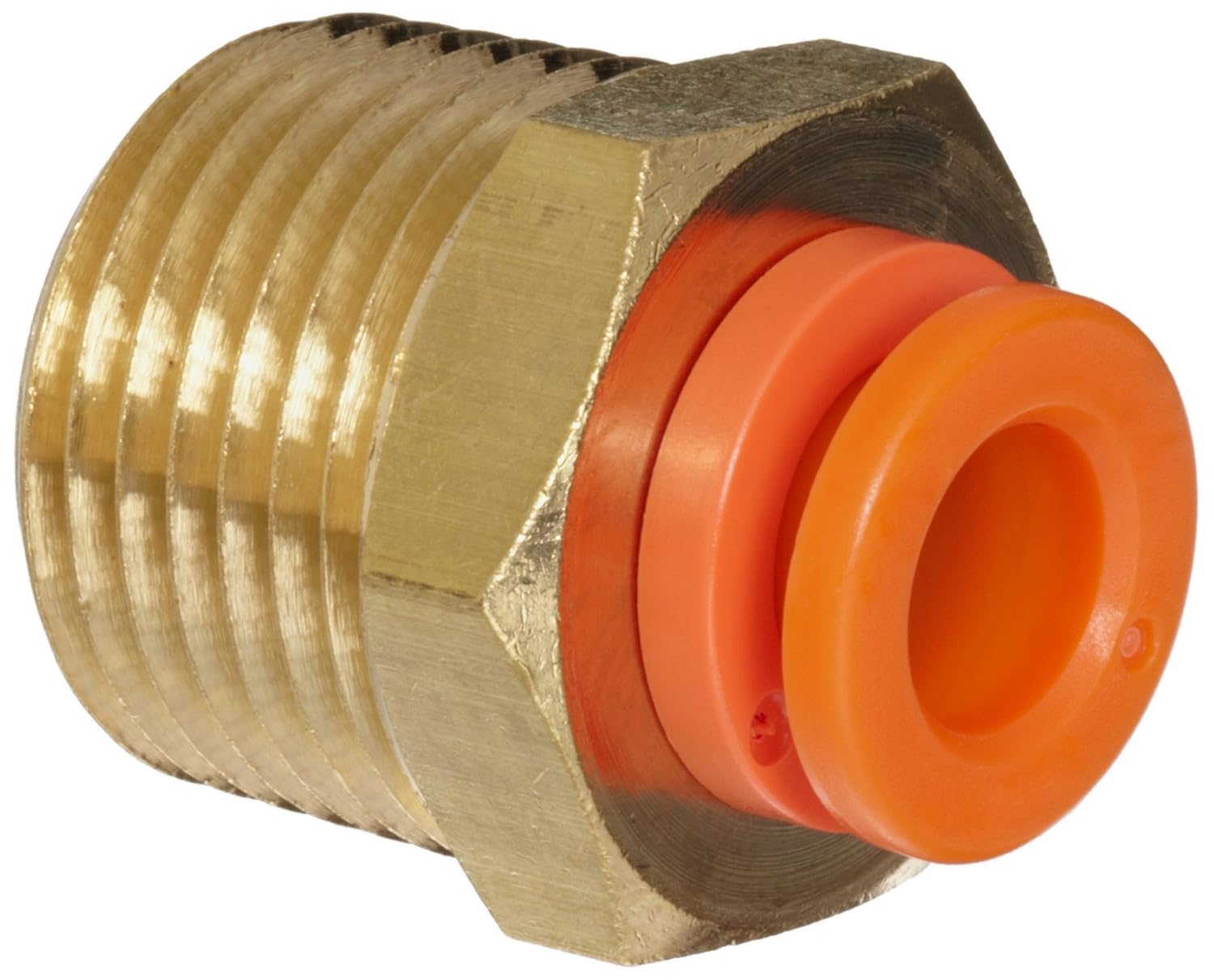 SMC KQ2H07 35A Brass Push to Connect Tube Fitting Adapter 1 4 Tube smc-kq2h07-35a-brass-push-to-connect-tube-fitting-adapter-1-4-tube