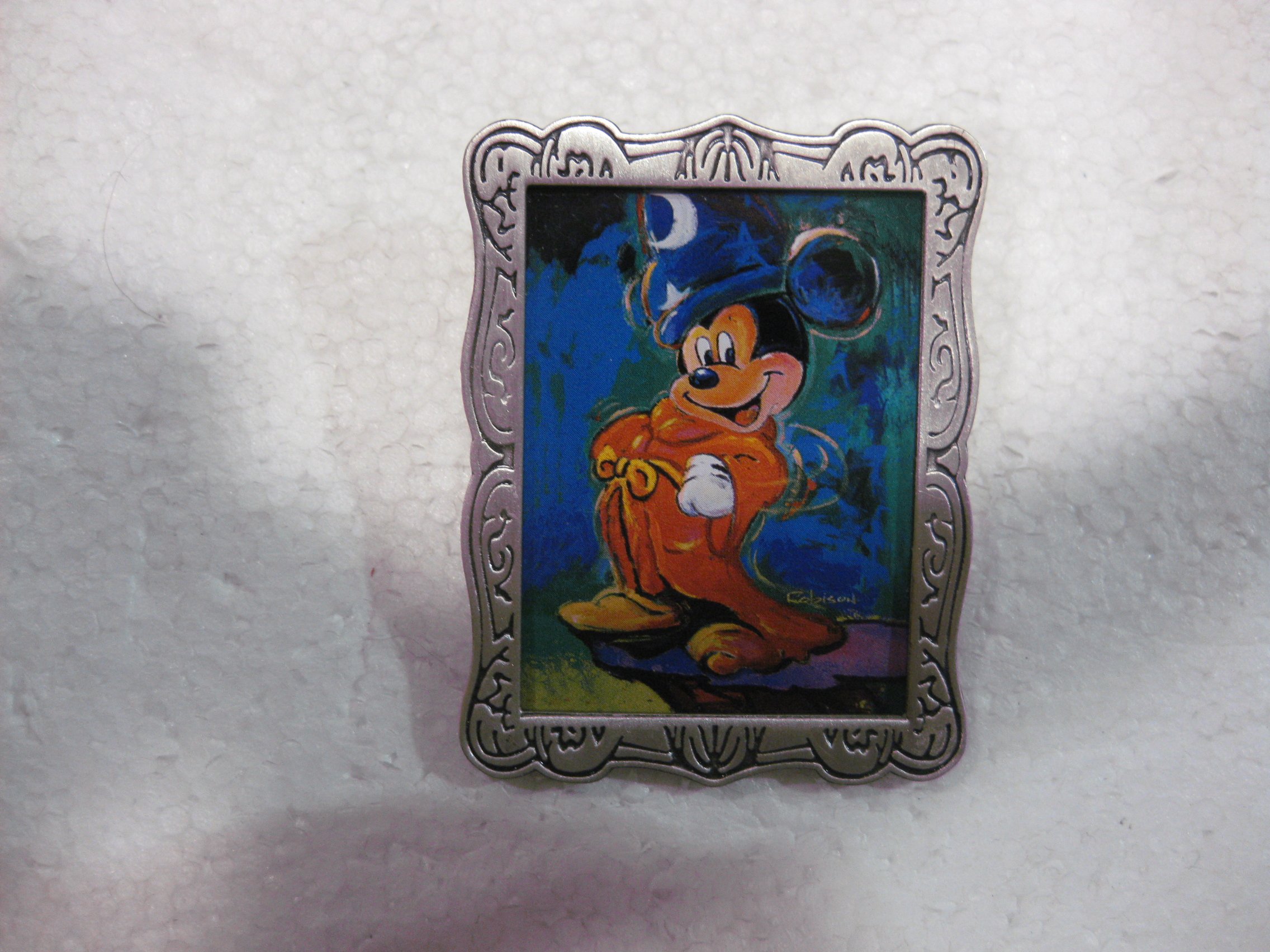 Amazon.com: Disney Pin Sorcerer Mickey Mouse Framed Painting : Clothing ...