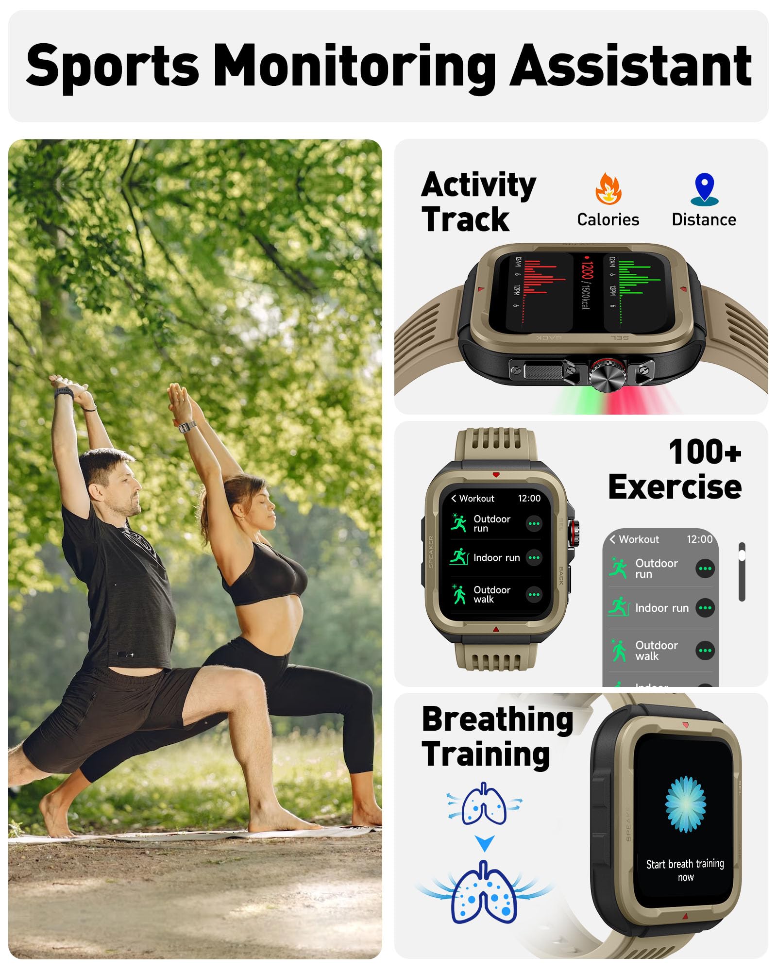 Snapklik.com : VRPEFIT Smart Watch For Men Women (Answer/Make Call ...