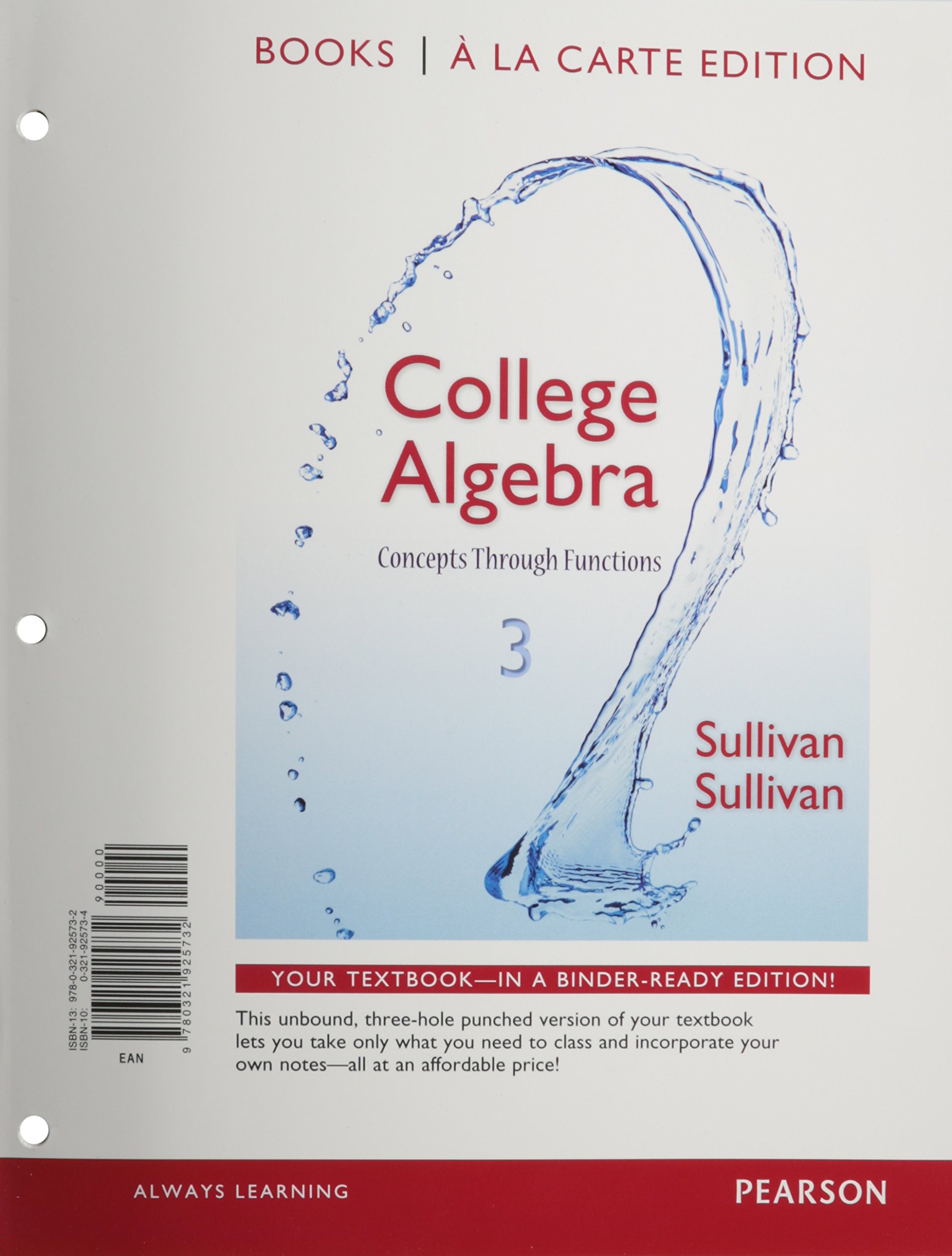 College Algebra: Concepts Through Functions, Books a la Carte Edition ...