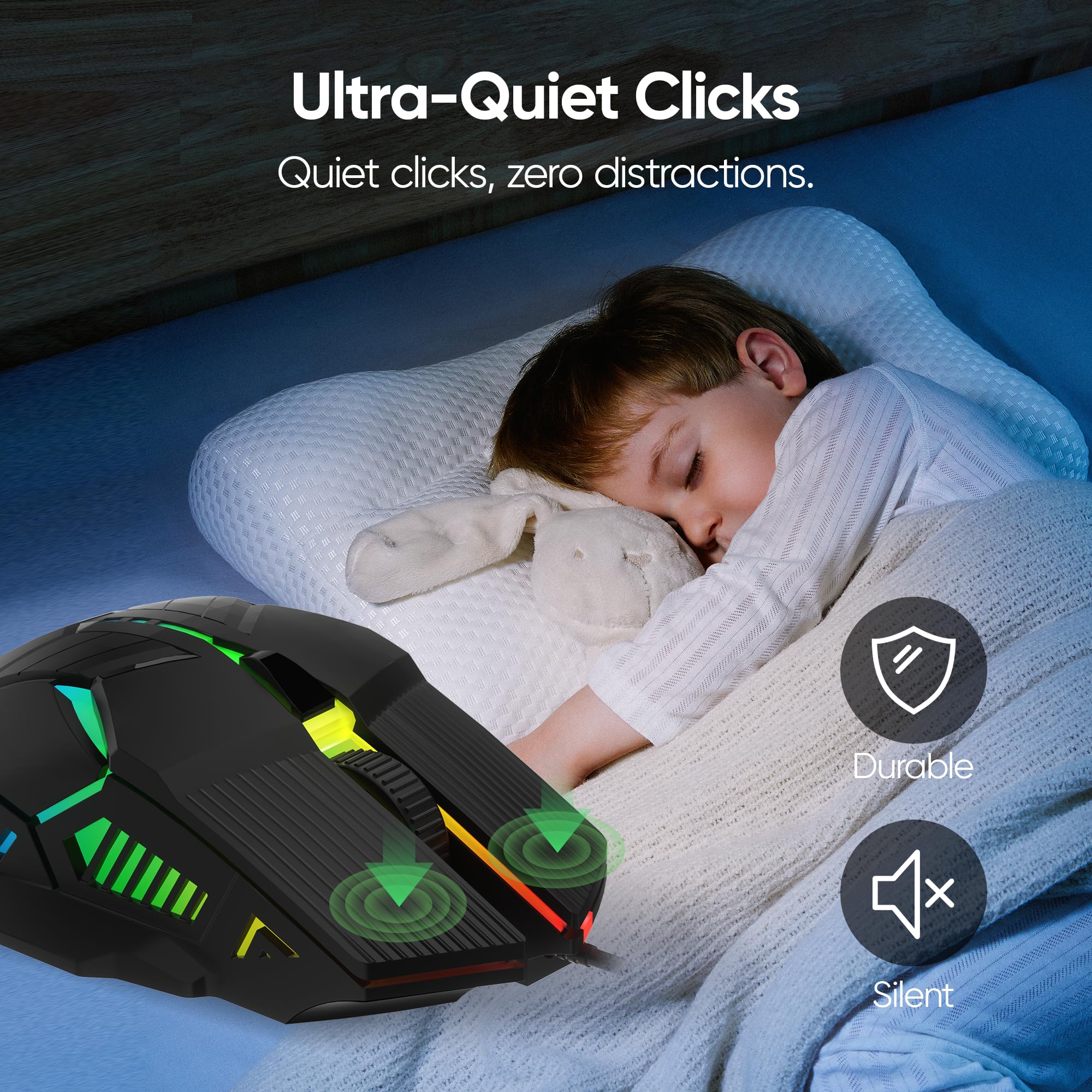 Snapklik.com : MELOGAGA Wired Gaming Mouse - Lightweight USB Optical ...