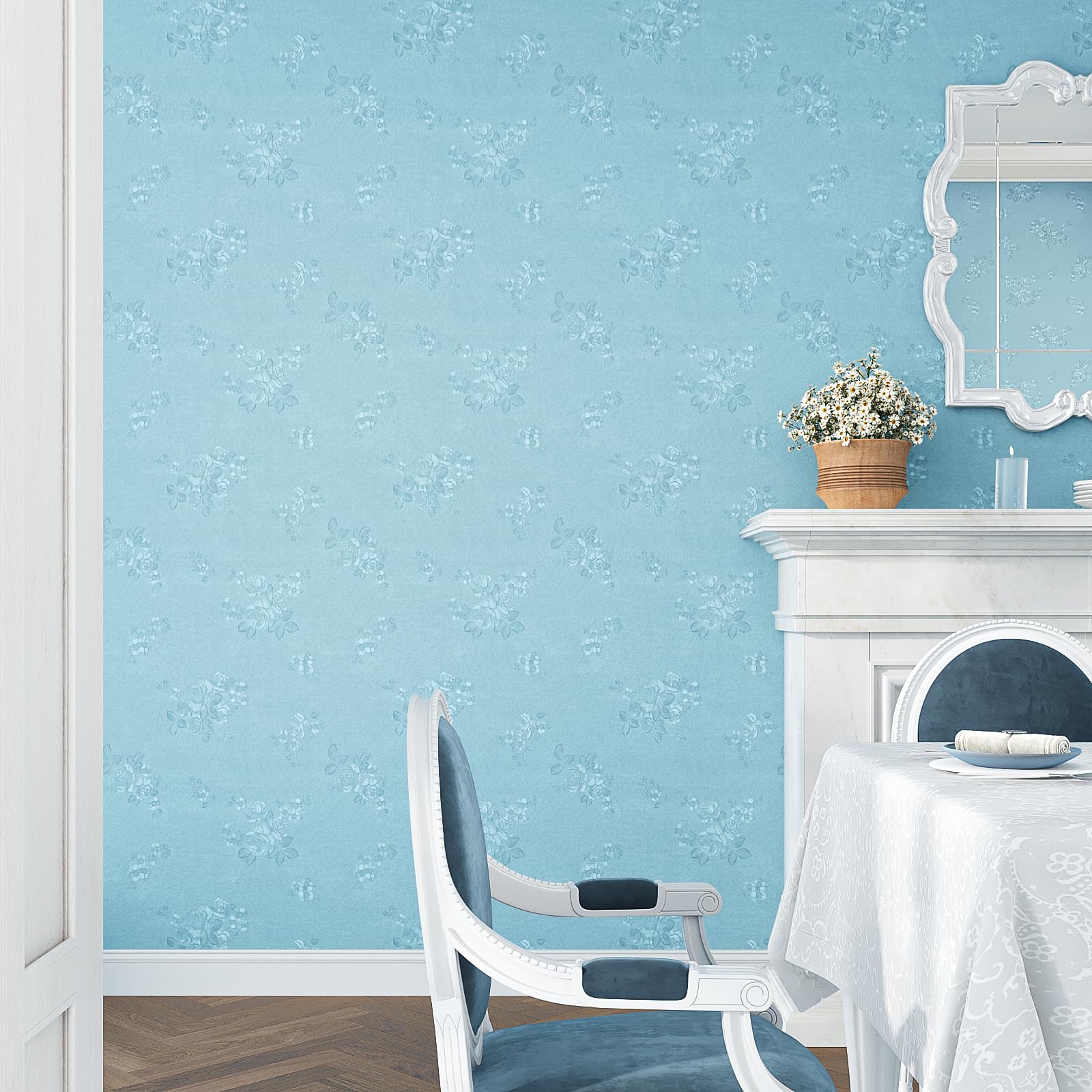 Papel Tapiz Tapiz Azul Queen