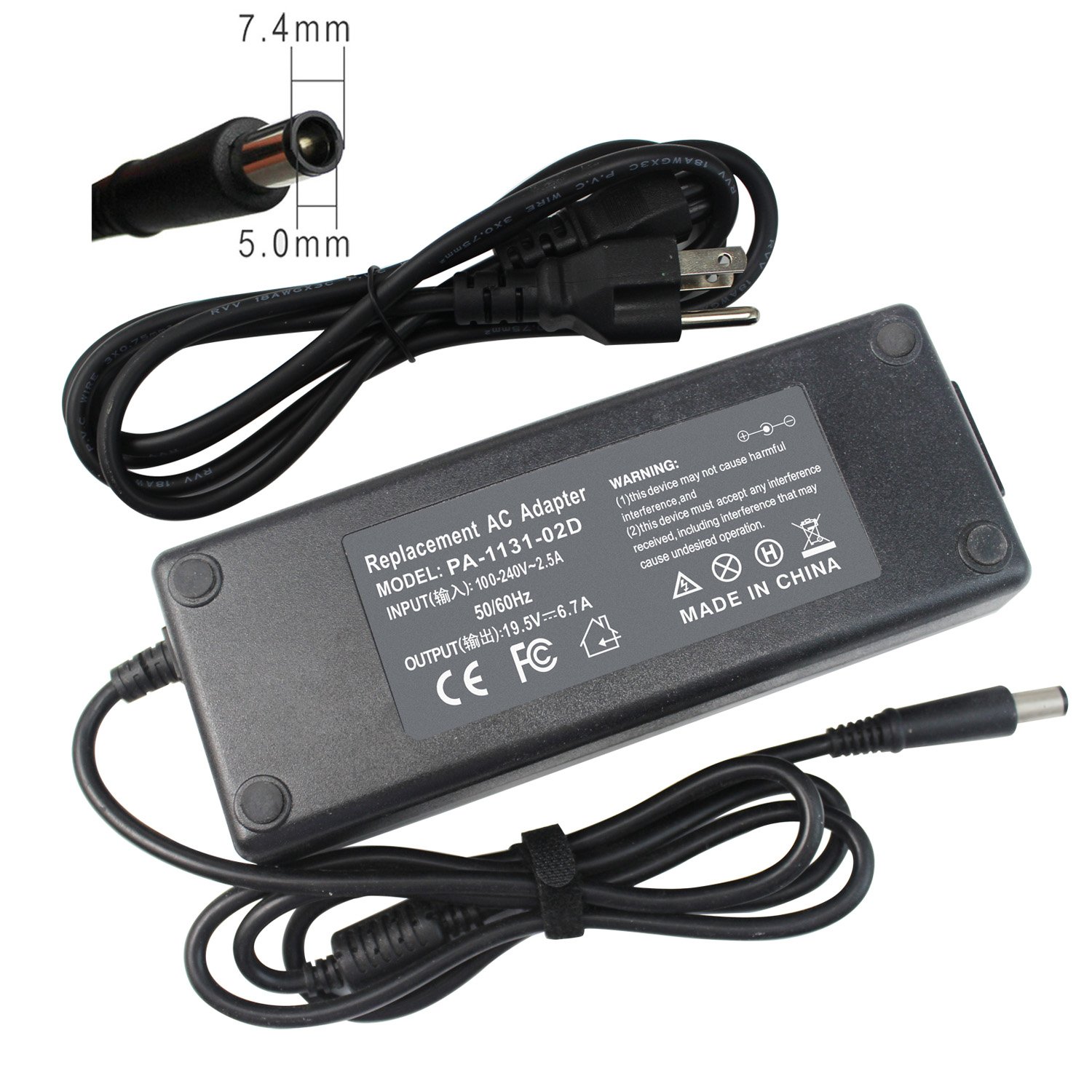 Buy LNOCCIY 19.5V 6.7A 130W Slim PA-4E Family AC Adapter Charger for ...
