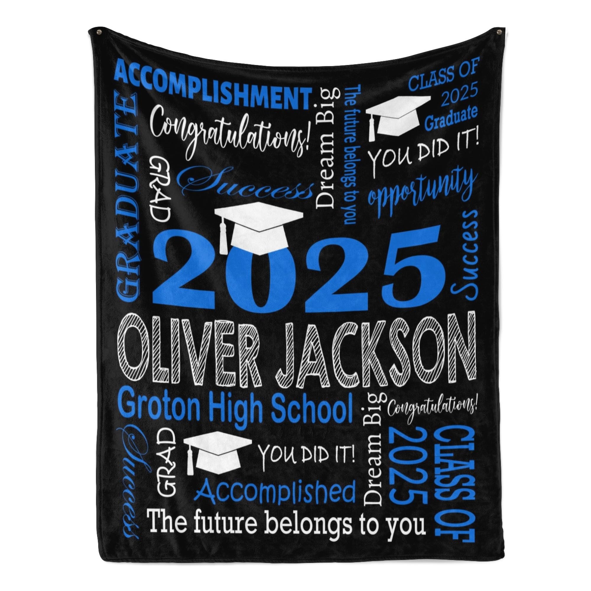 Gifts For Boyfriend 4 Ft. 2" X 5 Ft. Personalized Class Of 2025 ...