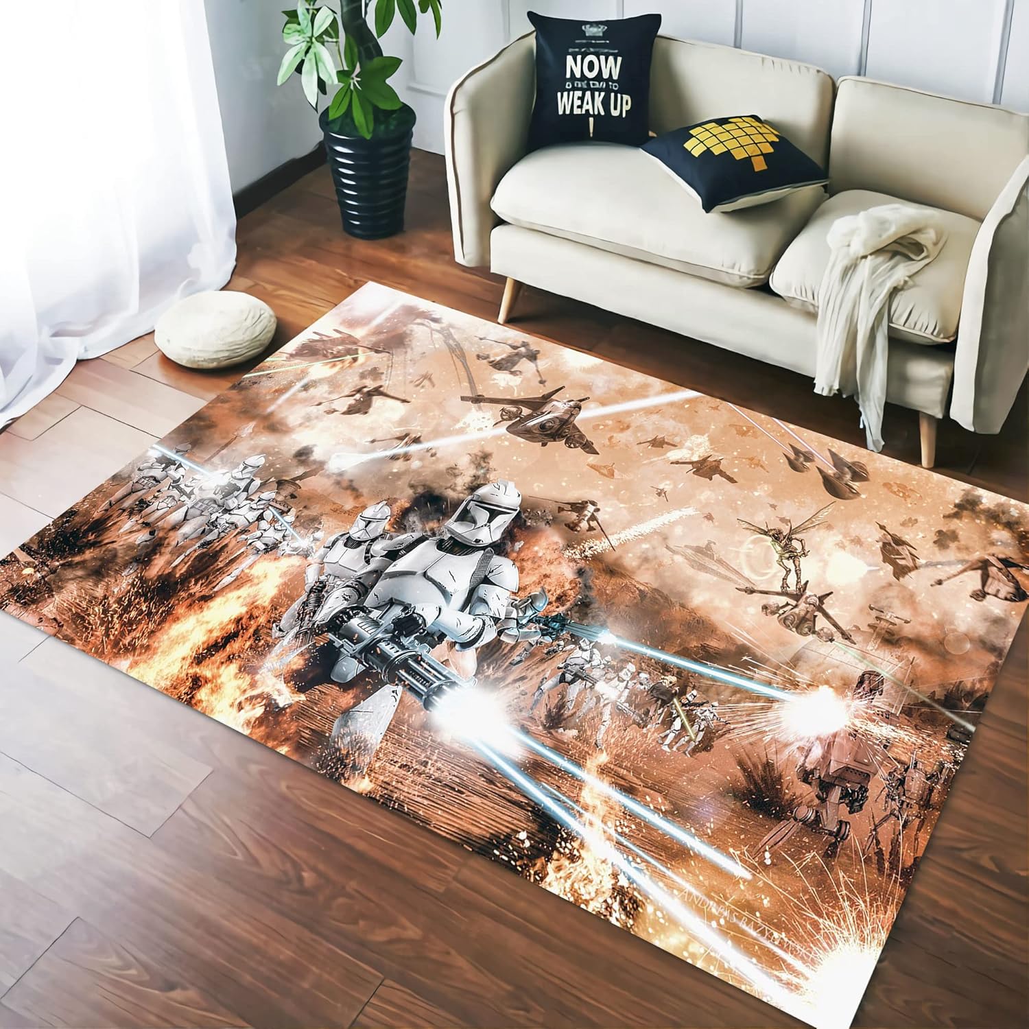 Amazon.com: Starwars Rug,Starwars Characters Rug,Lightsaber Rug,Living ...