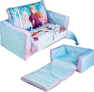 Disney Frozen Flip Out Mini 2 in 1 Kids Inflatable Sofa and Lounger ...