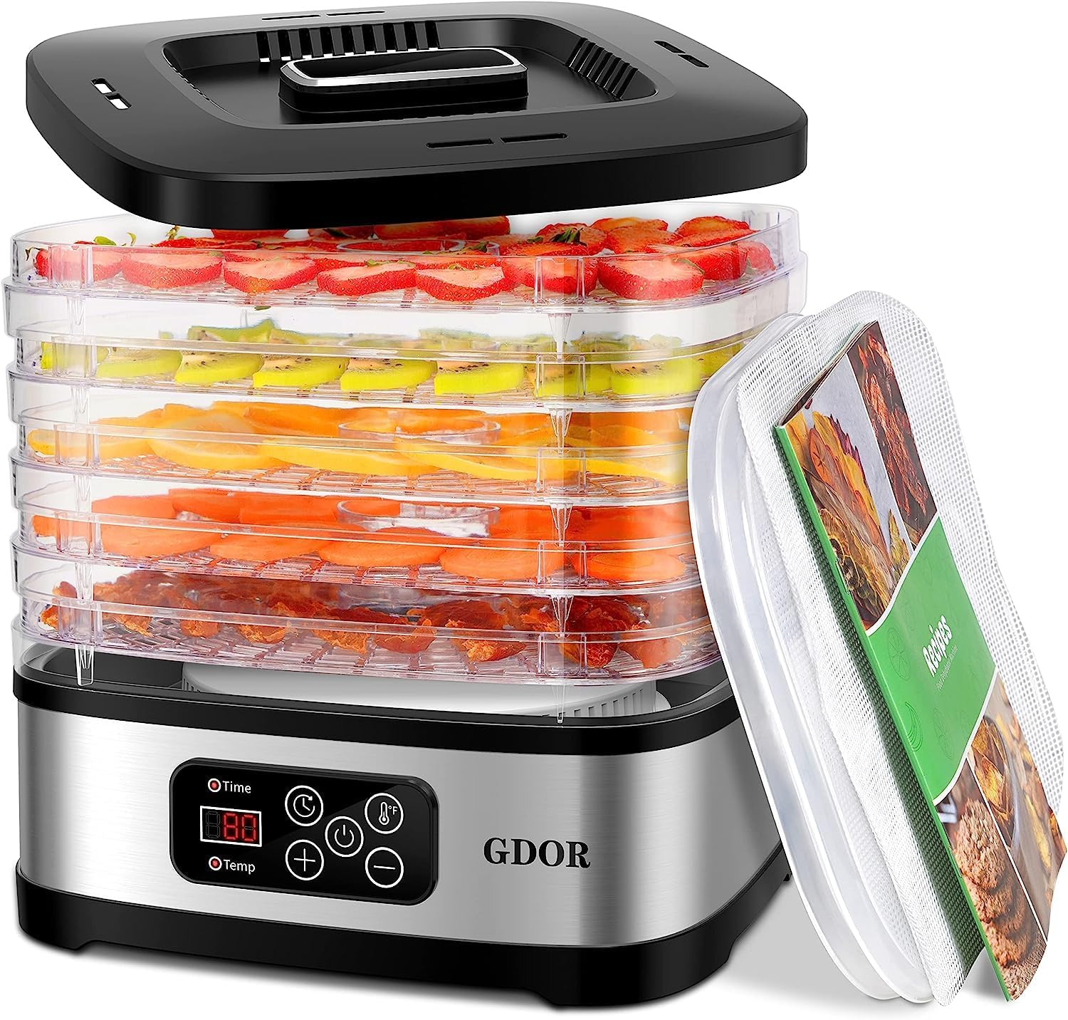 Amazon.com: MasterChef Digital Food Dehydrator w 5 Trays and ...