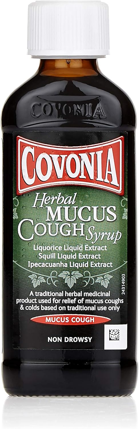 Covonia Herbal Mucus Cough Syrup, 150ml : Amazon.co.uk: Health ...