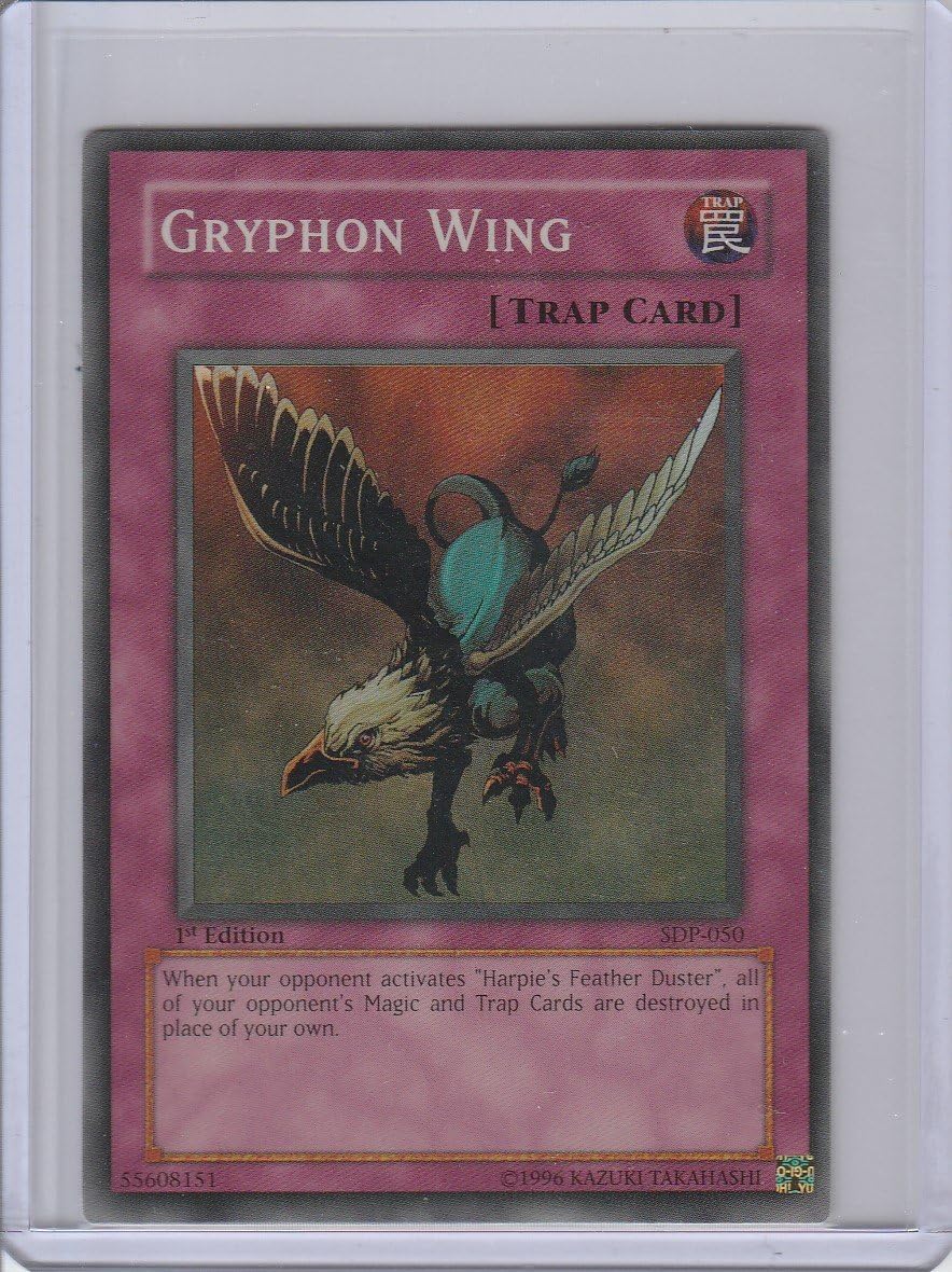 Amazon.com: Gryphon Wing 1st Edition Rare Foil Yu-Gi-Oh #SDP-050 ...