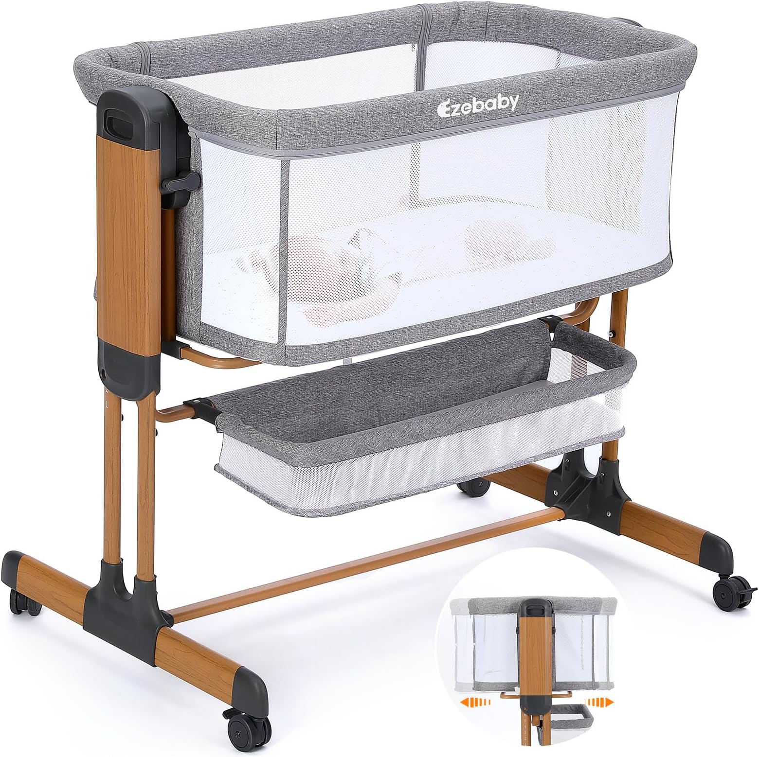 Amazon.com : Graco® SmartSense™ Soothing Baby Bassinet – Smart Newborn ...
