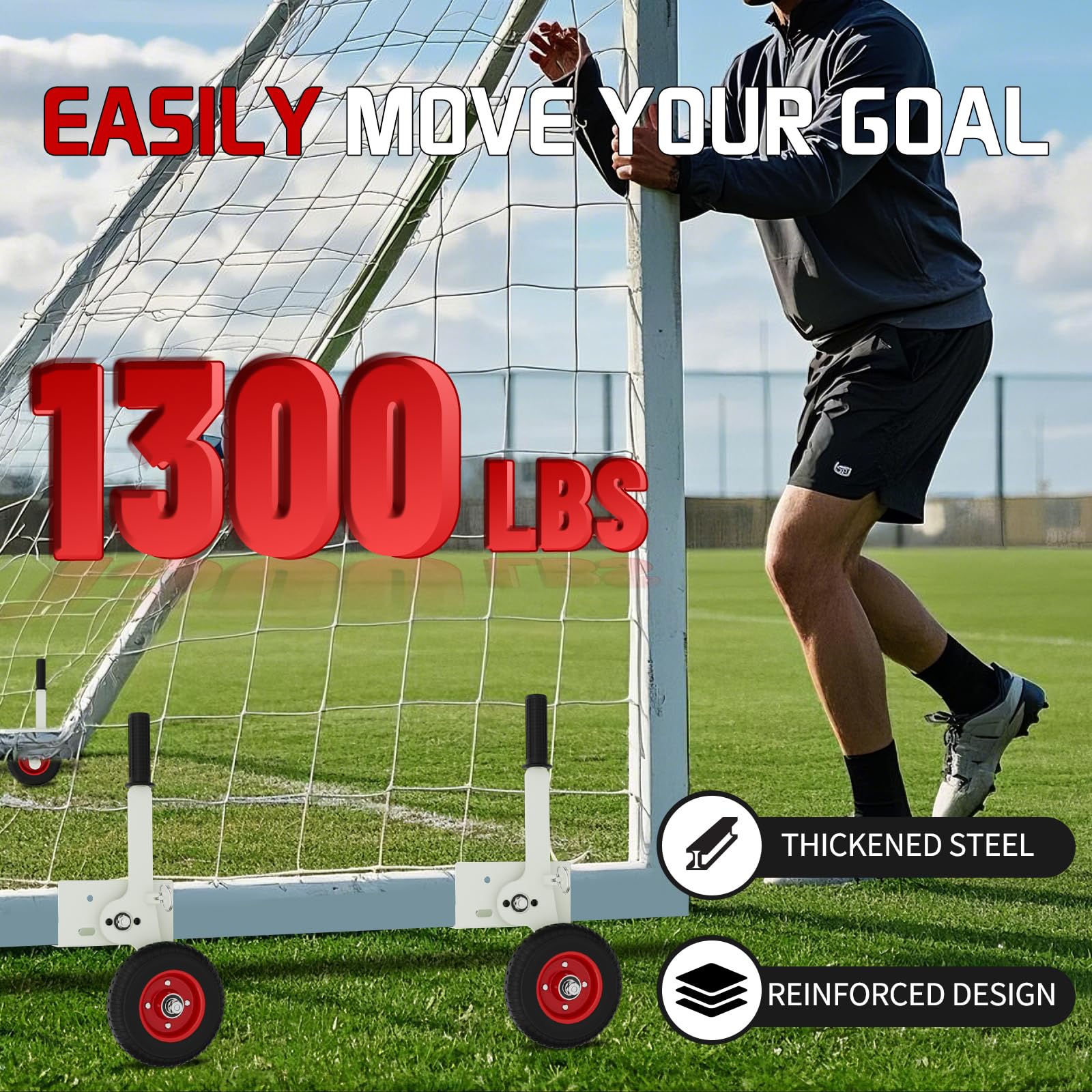 Snapklik.com : USCaster Goal Mover Heavy-Duty Lift Mover Tool Set ...
