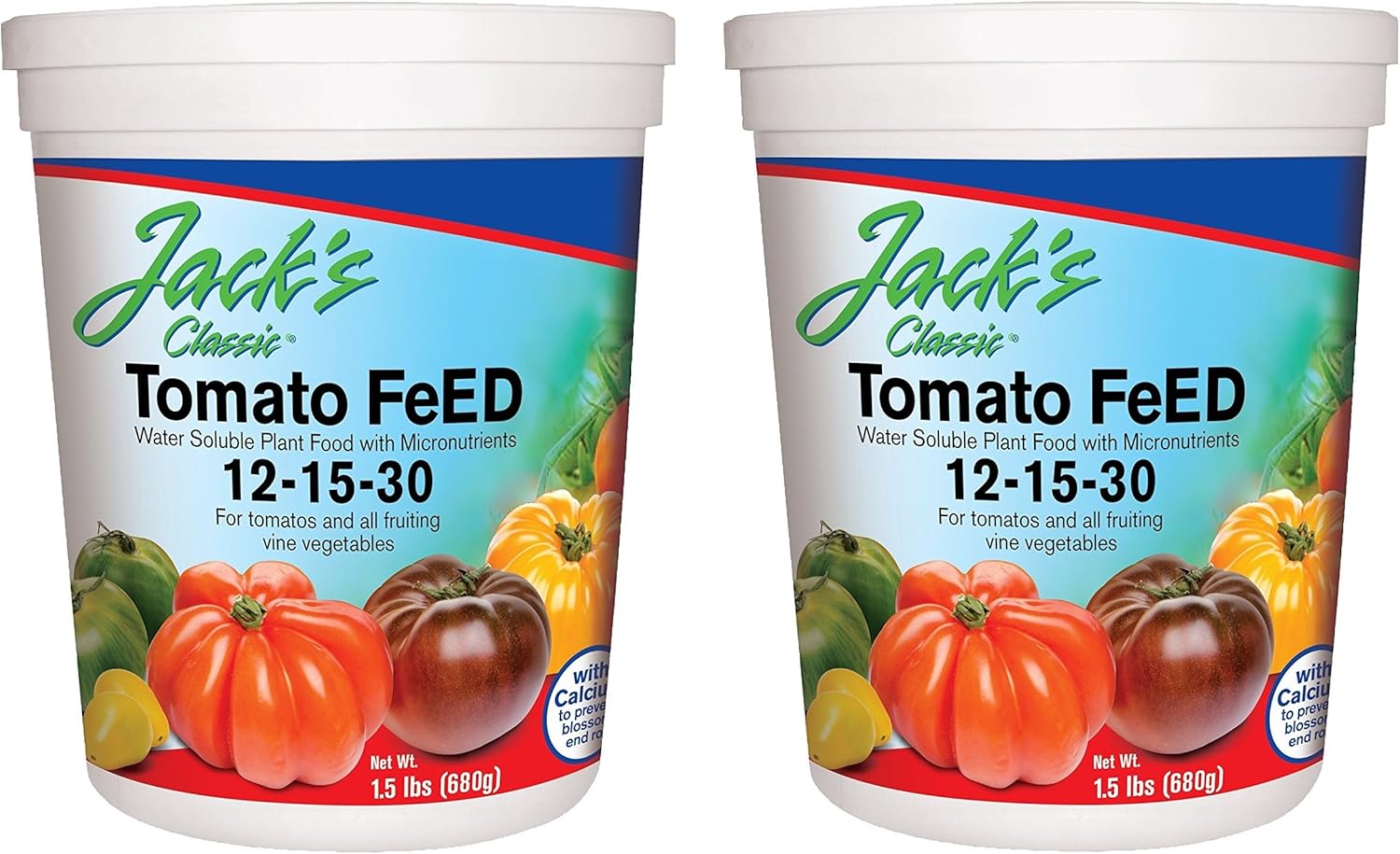 Amazon.com : 51324 Jack's Classic 12-15-30 Tomato Feed, 1.5 lb. (2, 1.5 ...
