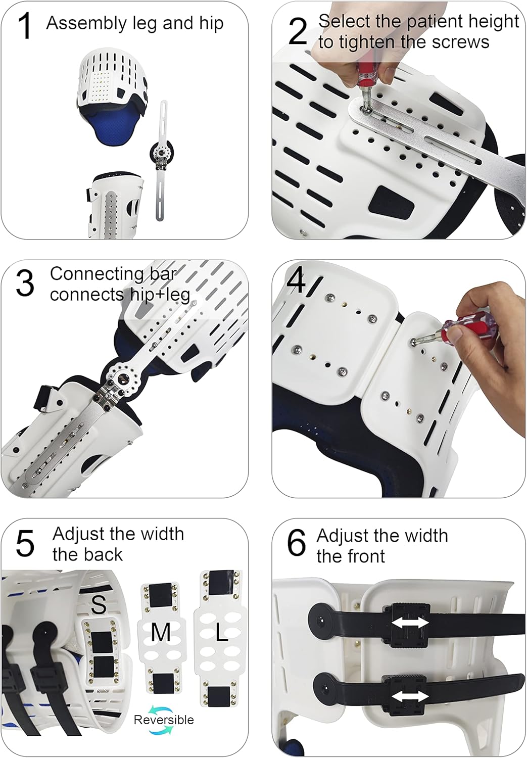 Buy Knee Ankle Foot Orthosis KAFO Rehabilitation Equipment Fixed Brace ...