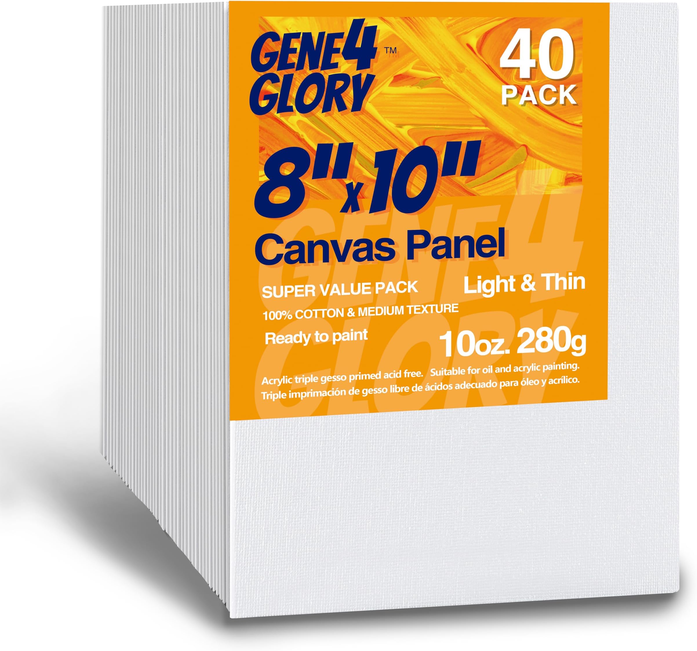 Amazon.com: DPDIAN Canvas Boards for Painting 40 Pack, 8 inch x 10 inch ...